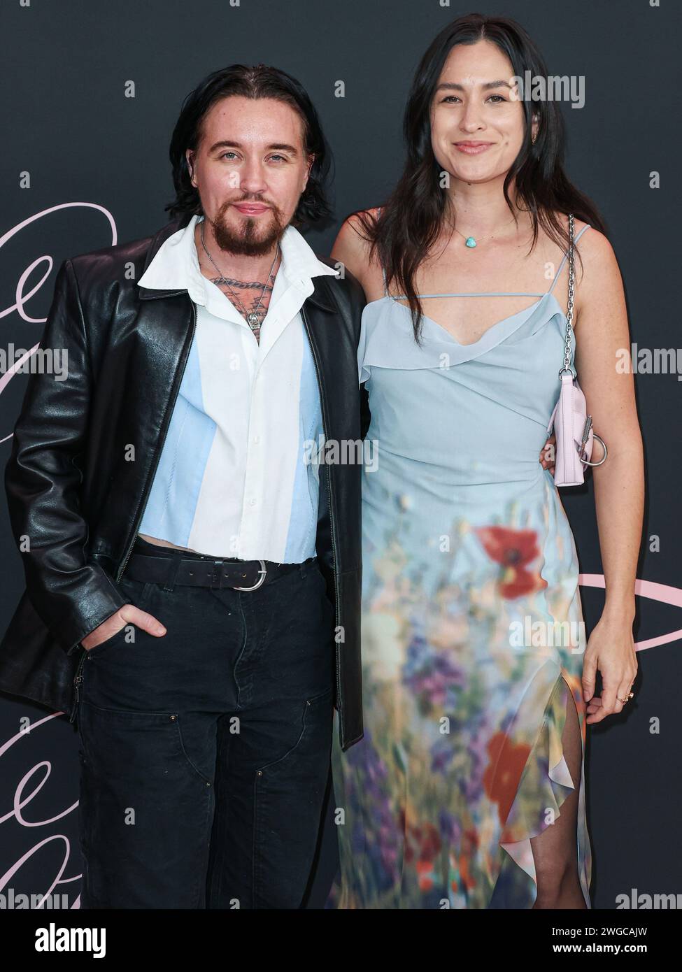 WESTWOOD, LOS ANGELES, CALIFORNIA, USA - FEBRUARY 03: Luca Kingston and ...