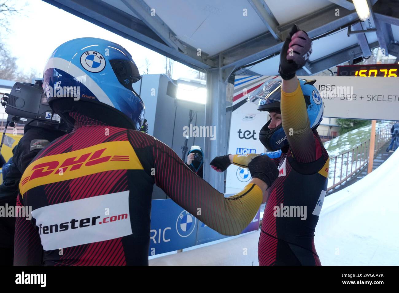 First placed Laura Nolte and Neele Schuten of Germany celebrate after ...