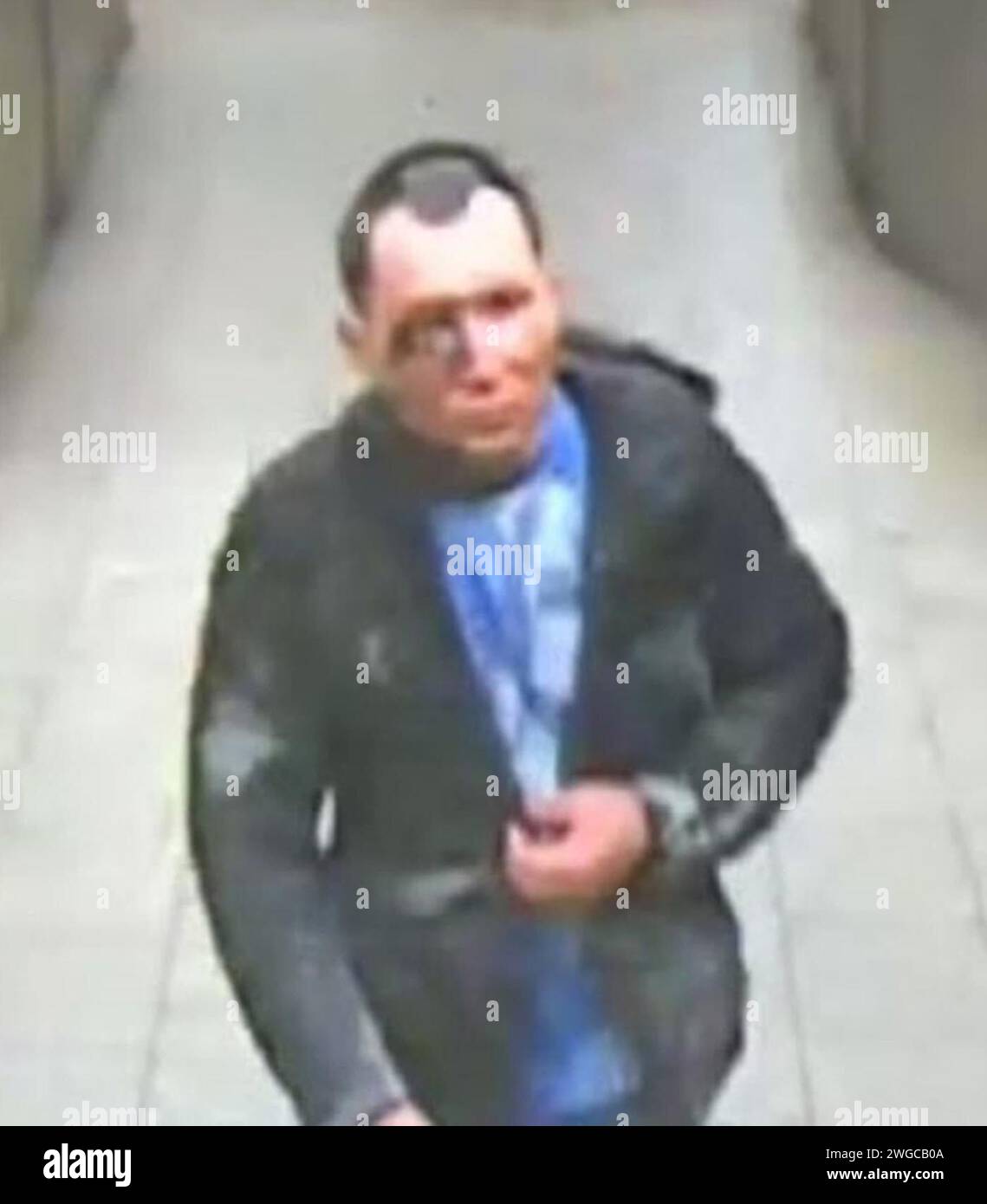 Handout CCTV image dated 31/01/24 issued by the Metropolitan Police of ...