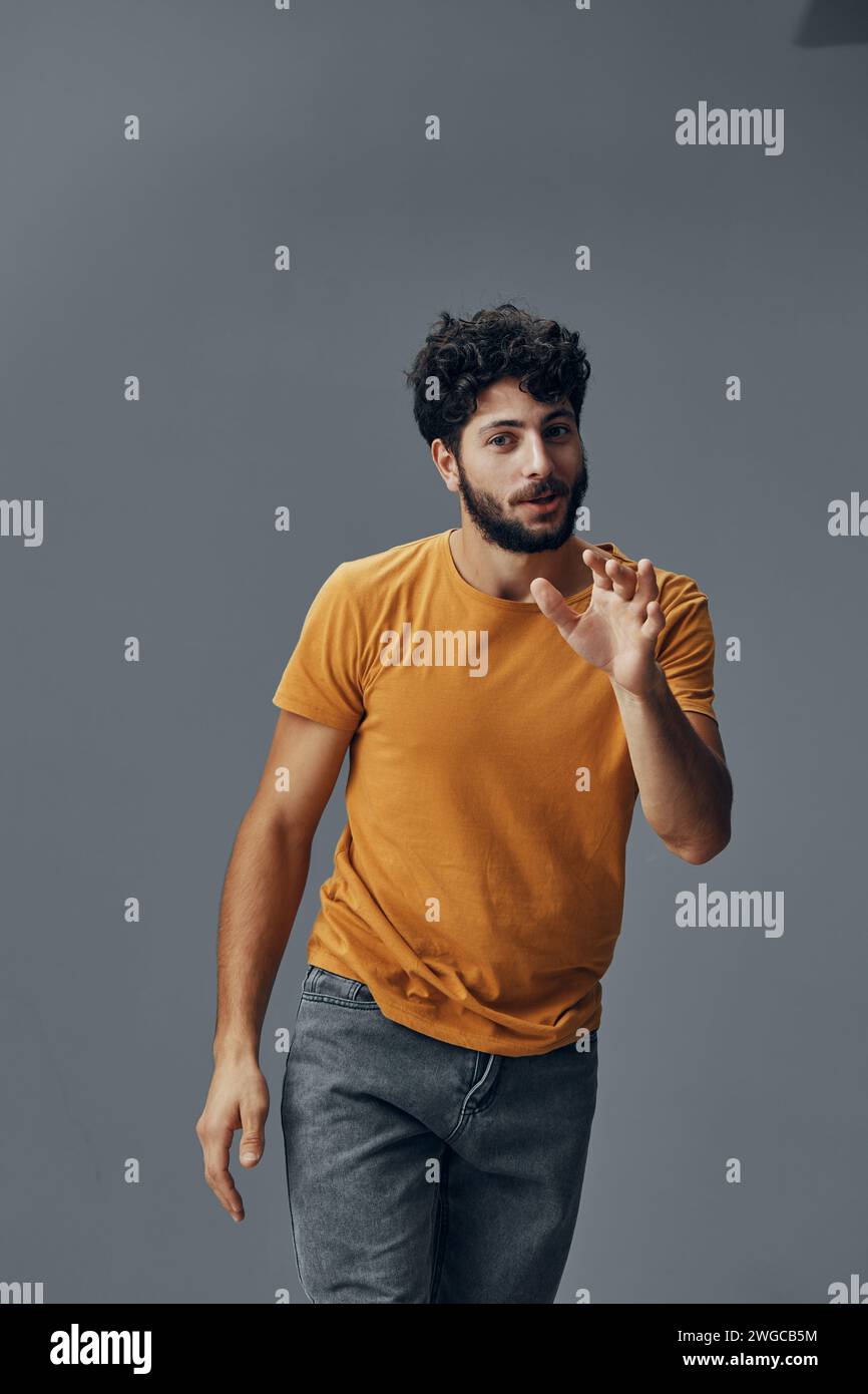 Face man young cool guy isolated portrait happy background adult ...