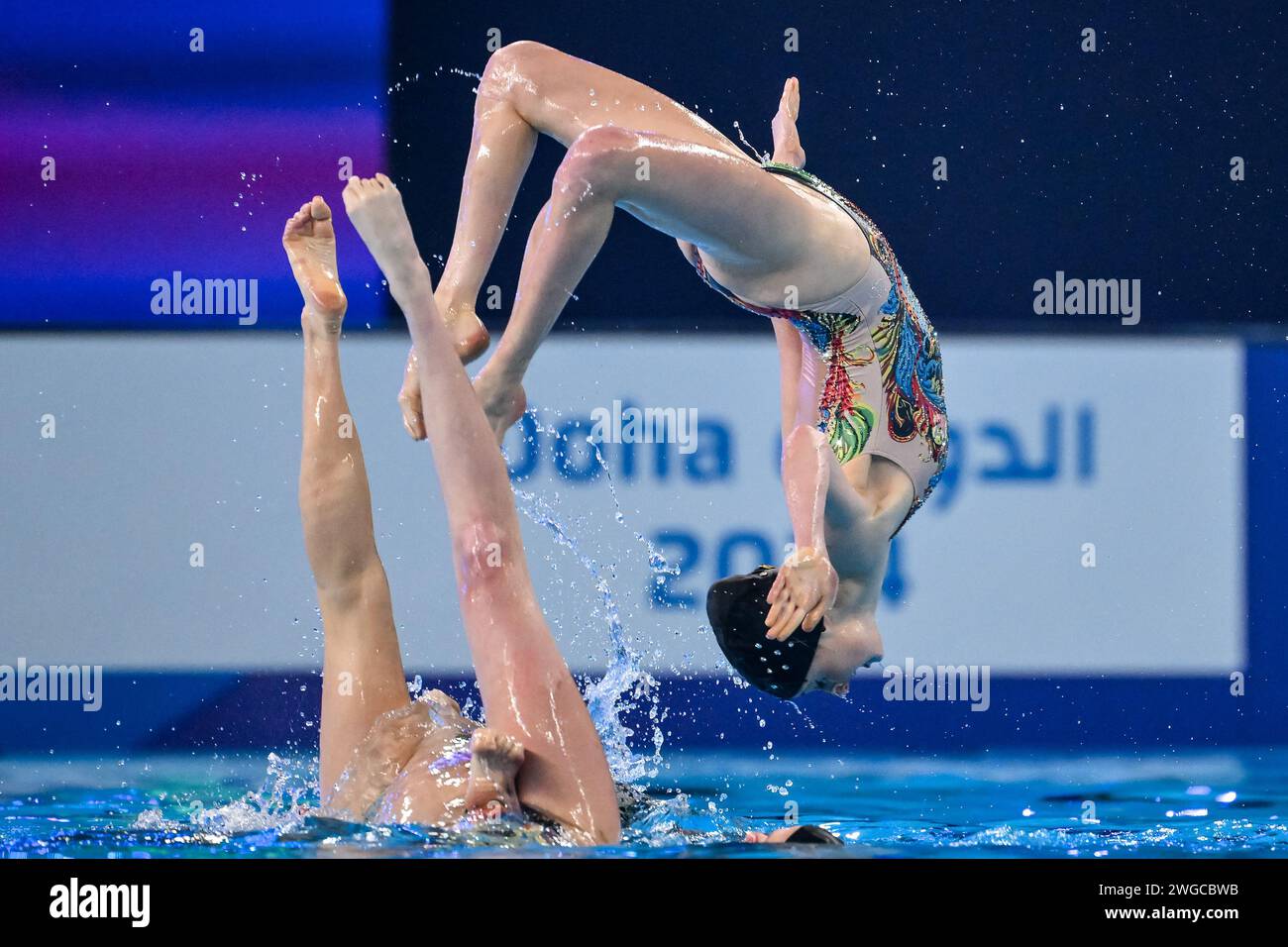 Doha, Qatar. 04th Feb, 2024. Athletes of team Italy compete in the ...