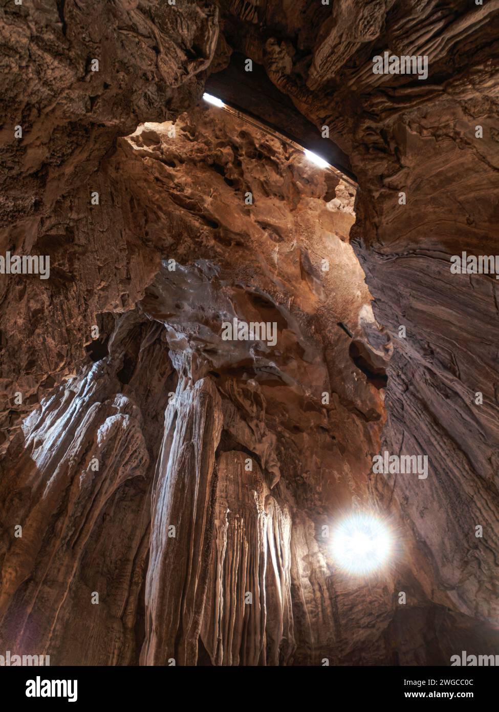 Las Güixas Cave, Villanúa, Pyrenees, Huesca, Aragon, Spain. Cave that ...