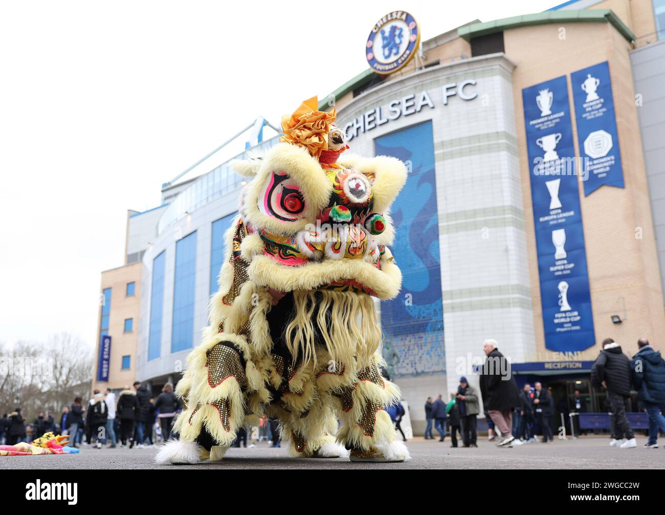 London, UK. 4th Feb, 2024. Chines New Year celebrations outside the ...