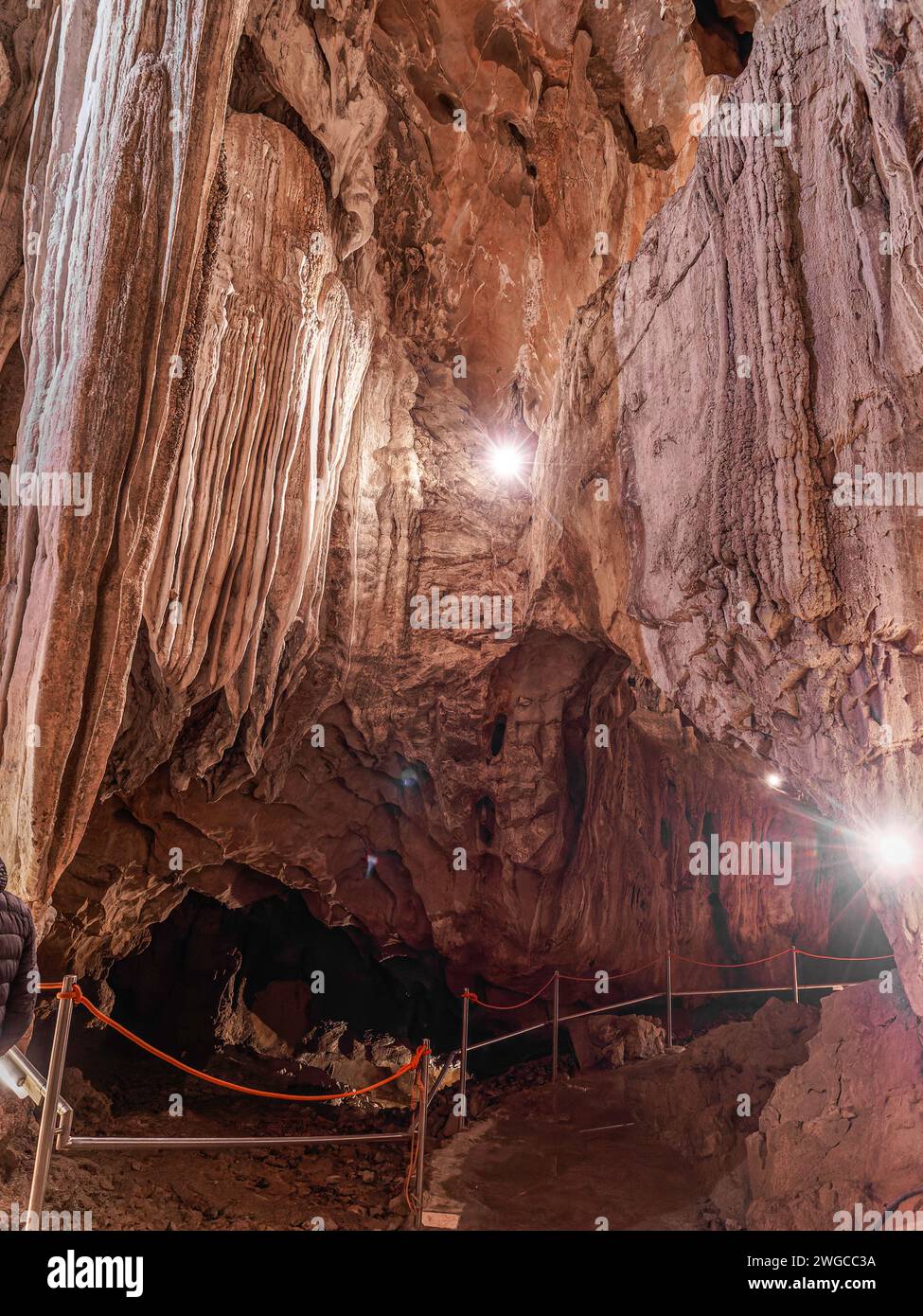 Las Güixas Cave, Villanúa, Pyrenees, Huesca, Aragon, Spain. Cave that ...