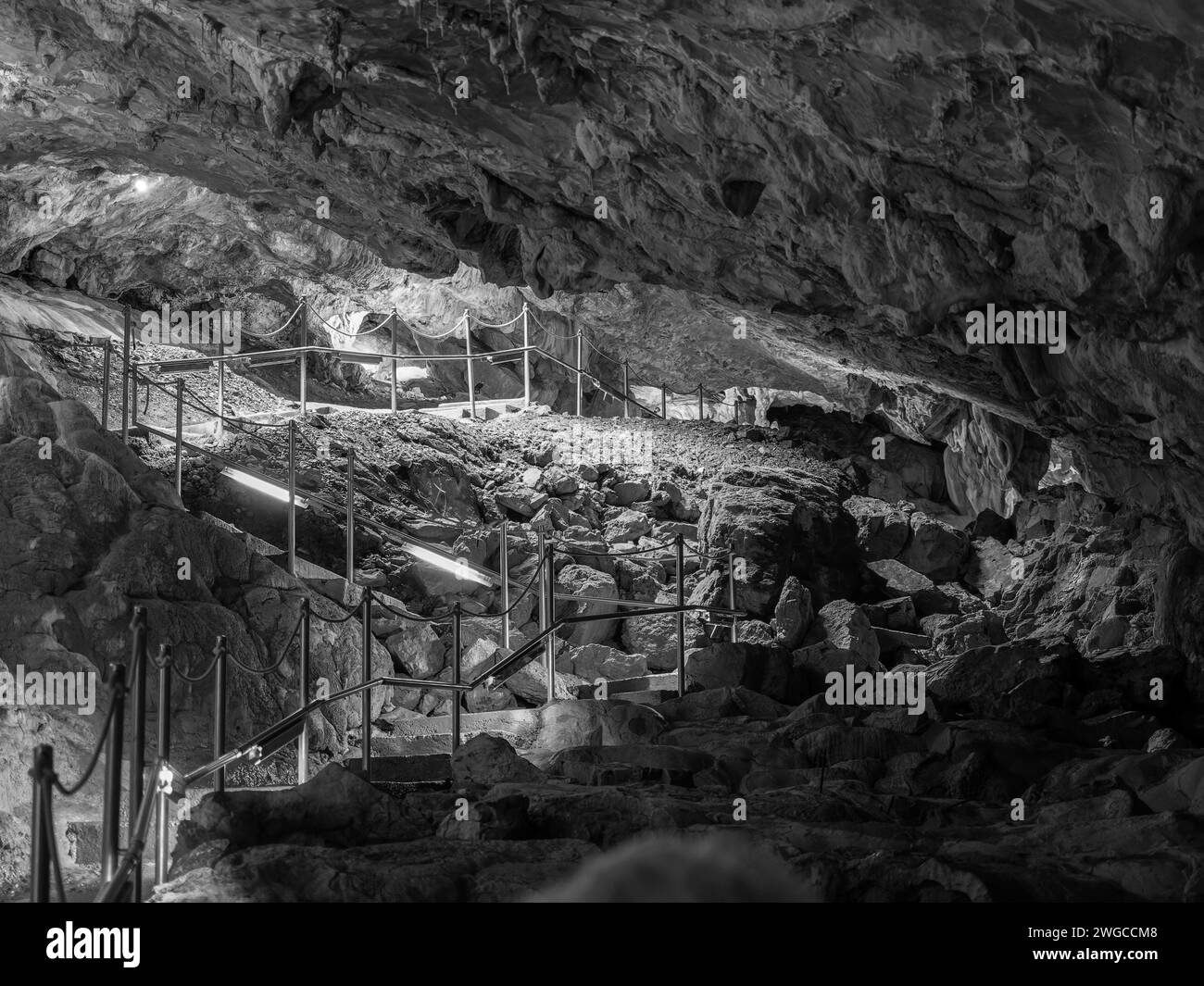 Las Güixas Cave, Villanúa, Pyrenees, Huesca, Aragon, Spain. Cave that ...