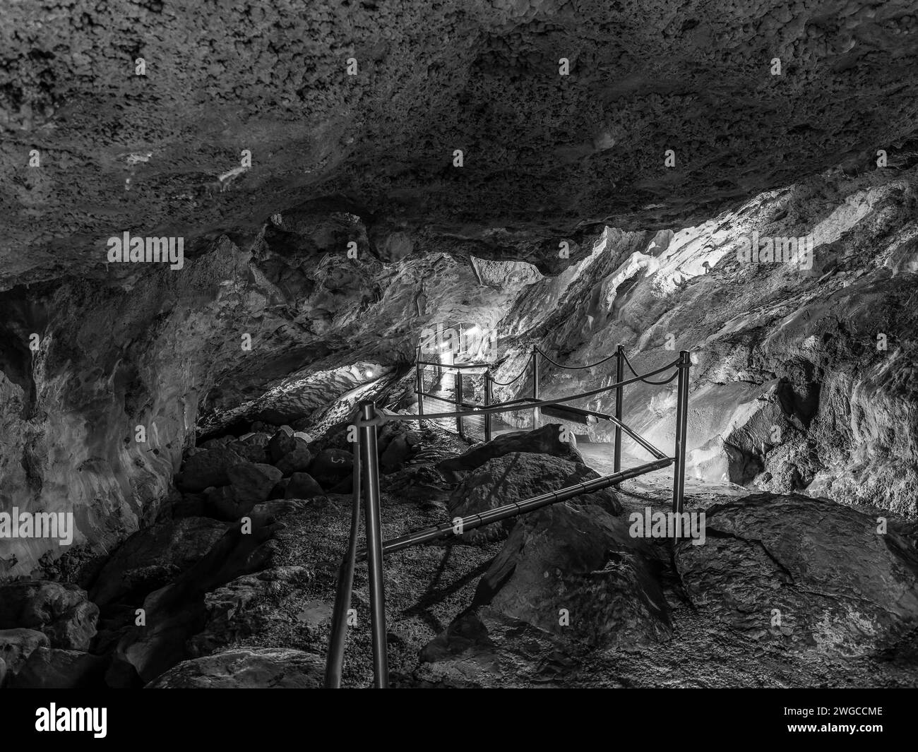 Las Güixas Cave, Villanúa, Pyrenees, Huesca, Aragon, Spain. Cave that ...