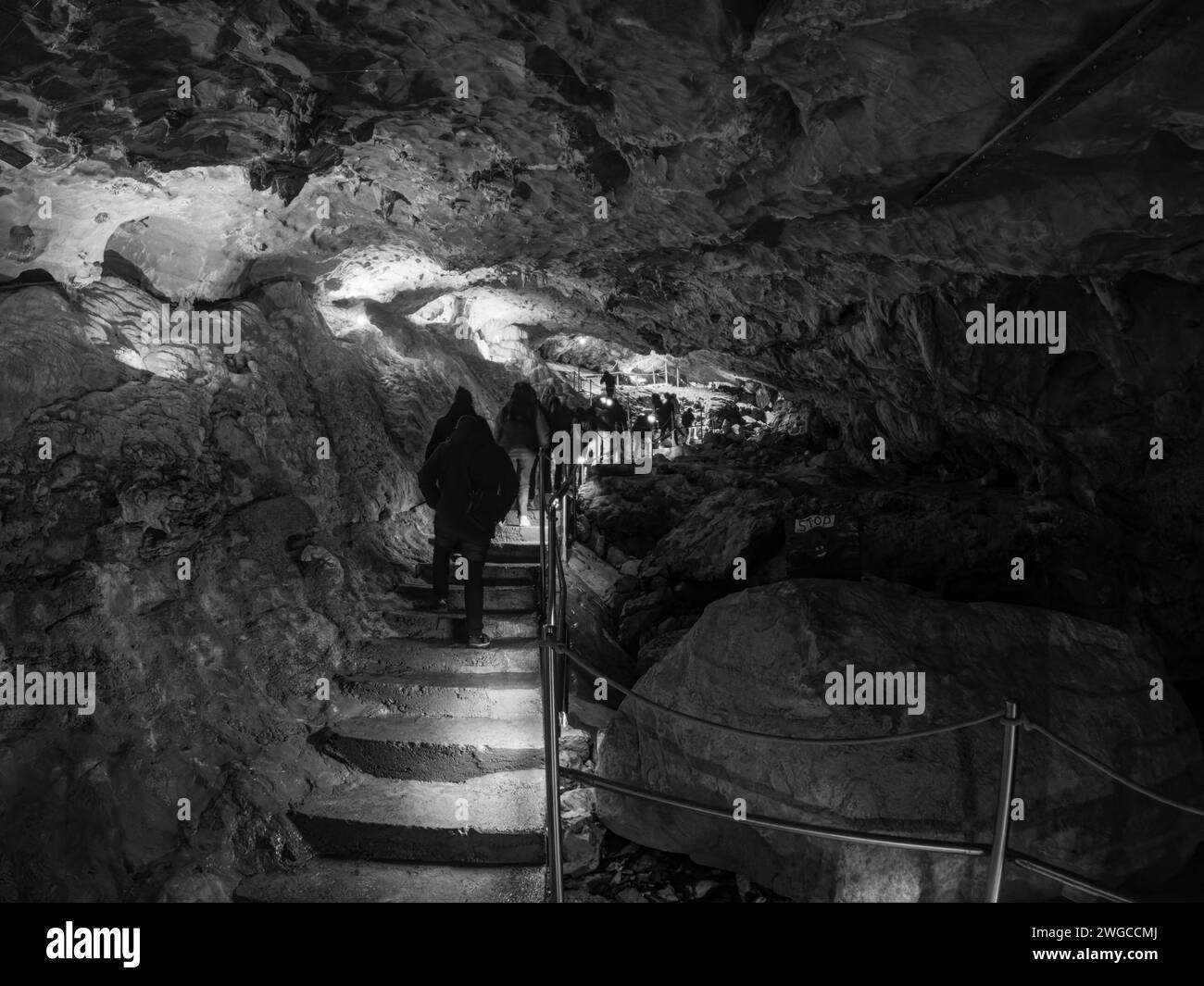 Las Güixas Cave, Villanúa, Pyrenees, Huesca, Aragon, Spain. Cave that ...