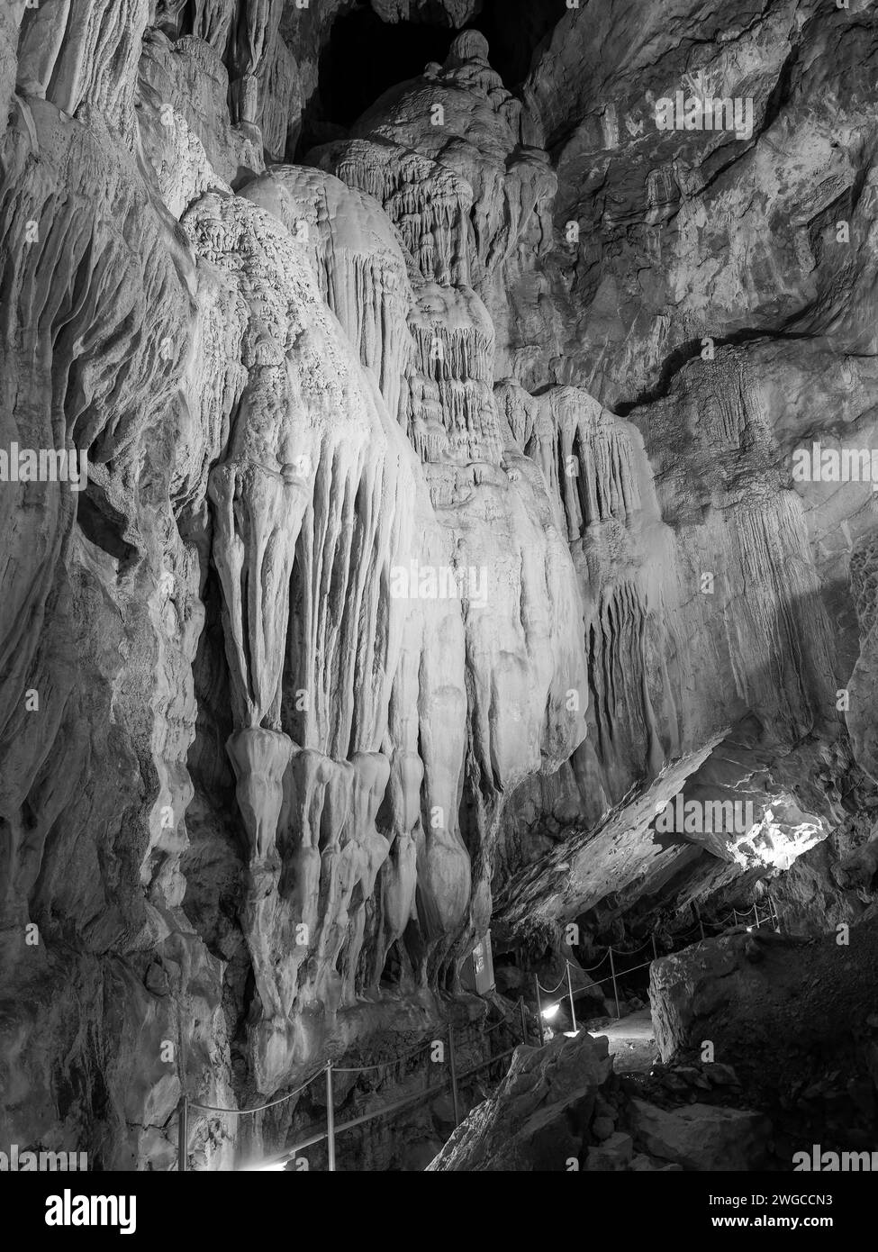 Las Güixas Cave, Villanúa, Pyrenees, Huesca, Aragon, Spain. Cave that ...