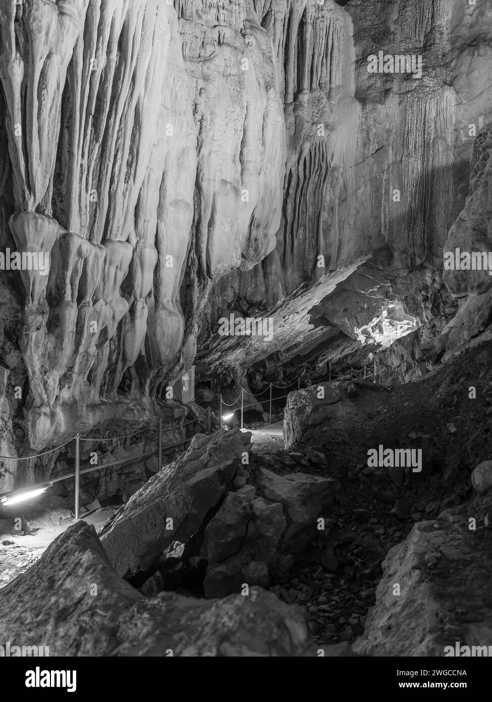 Las Güixas Cave, Villanúa, Pyrenees, Huesca, Aragon, Spain. Cave that ...