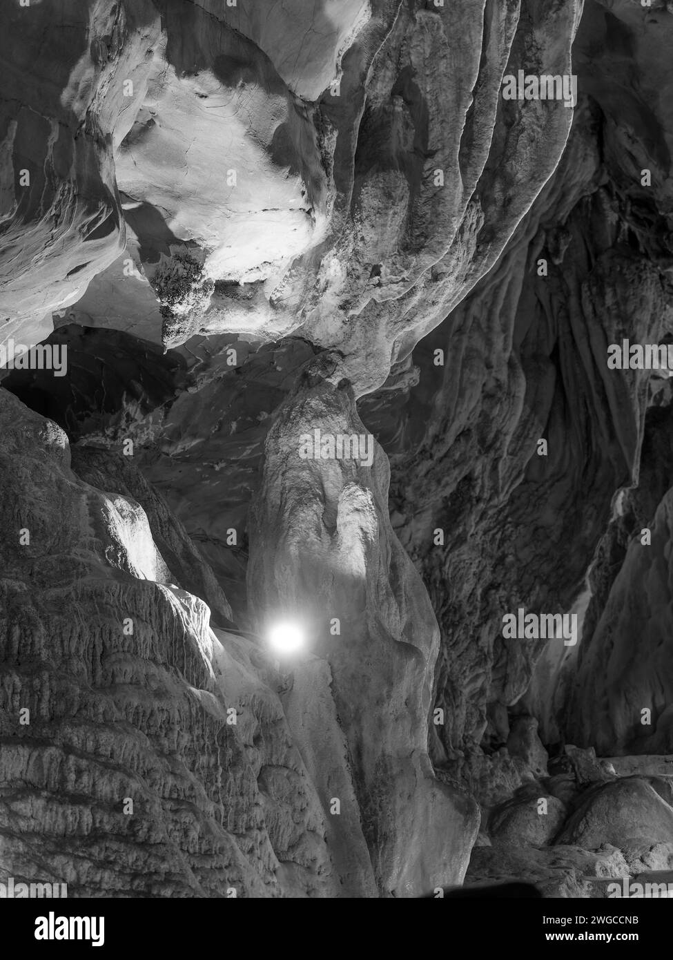 Las Güixas Cave, Villanúa, Pyrenees, Huesca, Aragon, Spain. Cave that ...