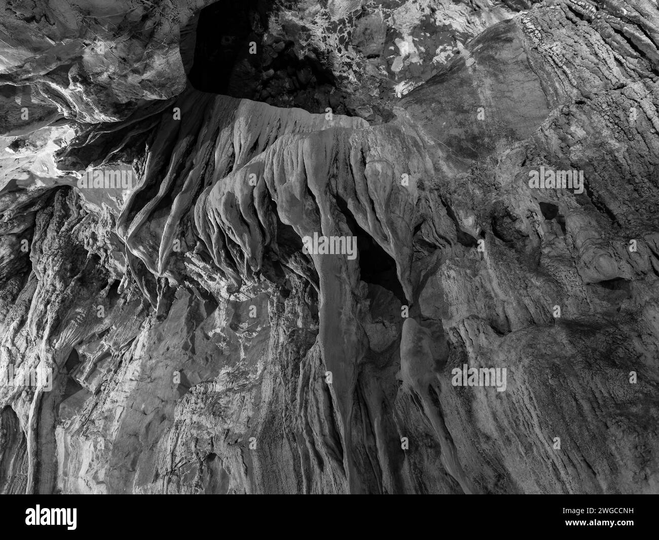 Las Güixas Cave, Villanúa, Pyrenees, Huesca, Aragon, Spain. Cave that ...