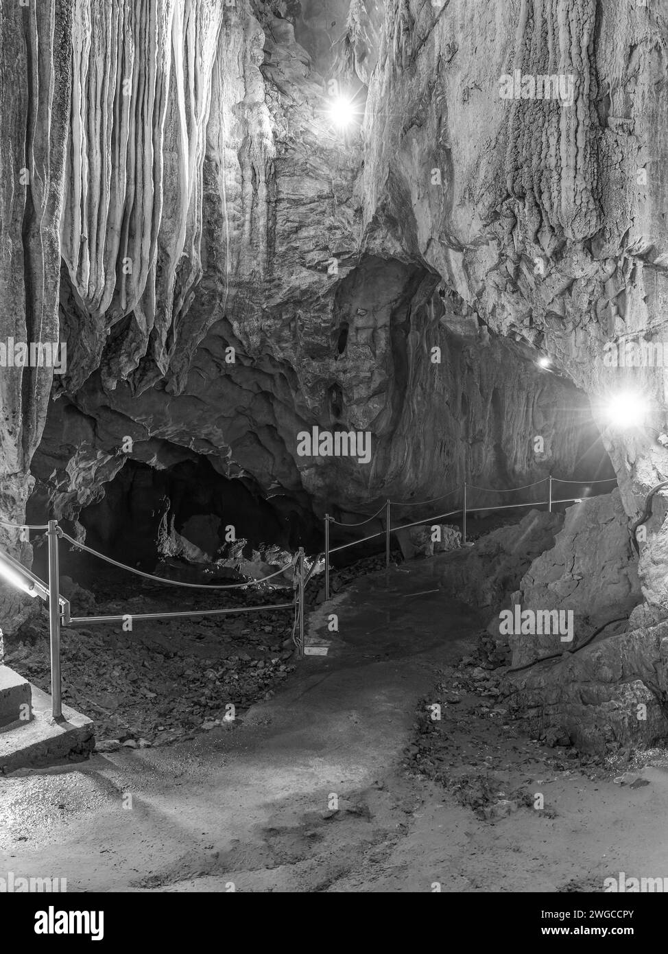 Las Güixas Cave, Villanúa, Pyrenees, Huesca, Aragon, Spain. Cave that ...