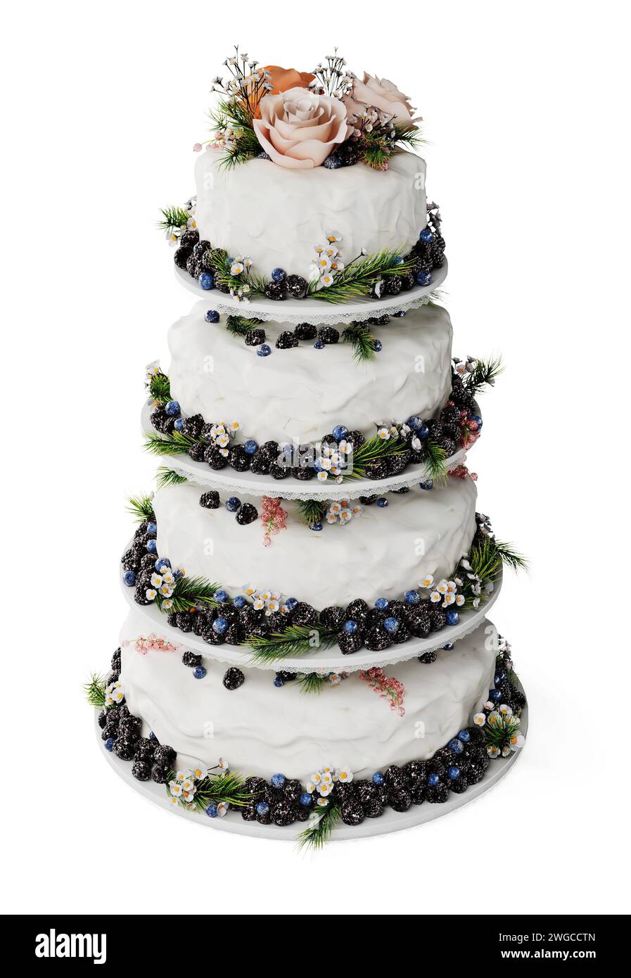 Multi layered birthday cake hi-res stock photography and images - Alamy