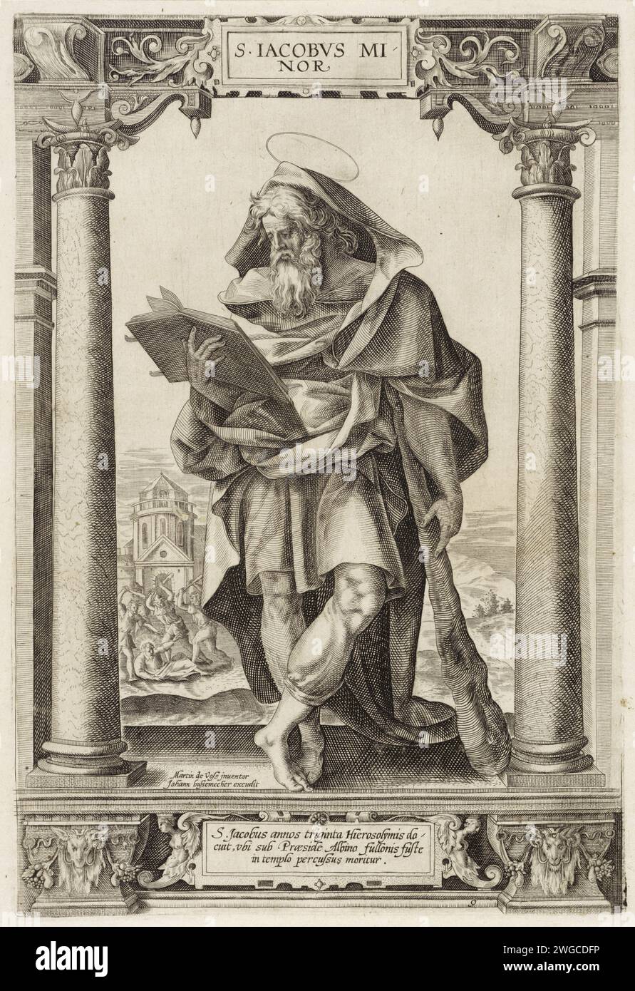 H. Jakobus de Madere, Anonymous, After Hieronymus Wierix, After Jan Ditmaer, After Maerten de ...
