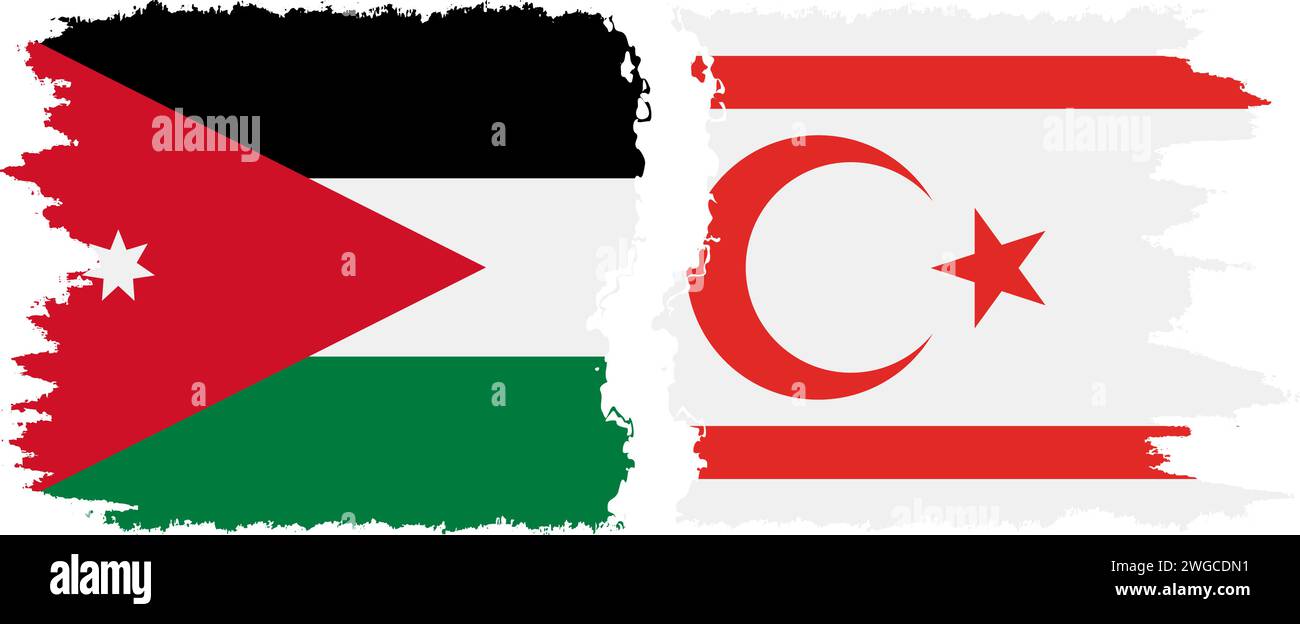 Jordan northern cyprus flag hi-res stock photography and images - Alamy