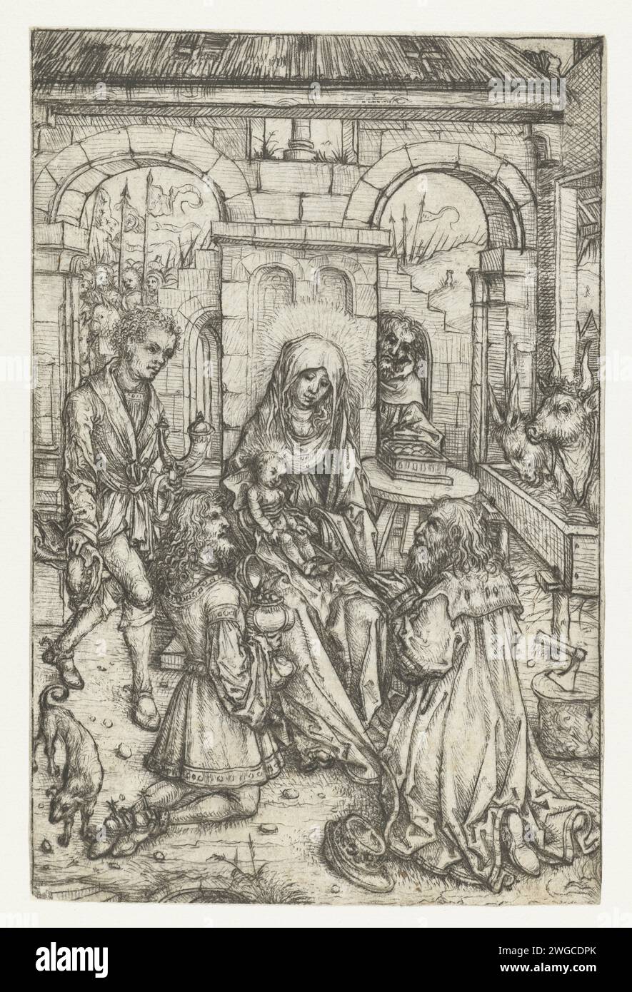 Adoration of the Kings, Master of the Amsterdam cabinet, 1488 - 1492 ...