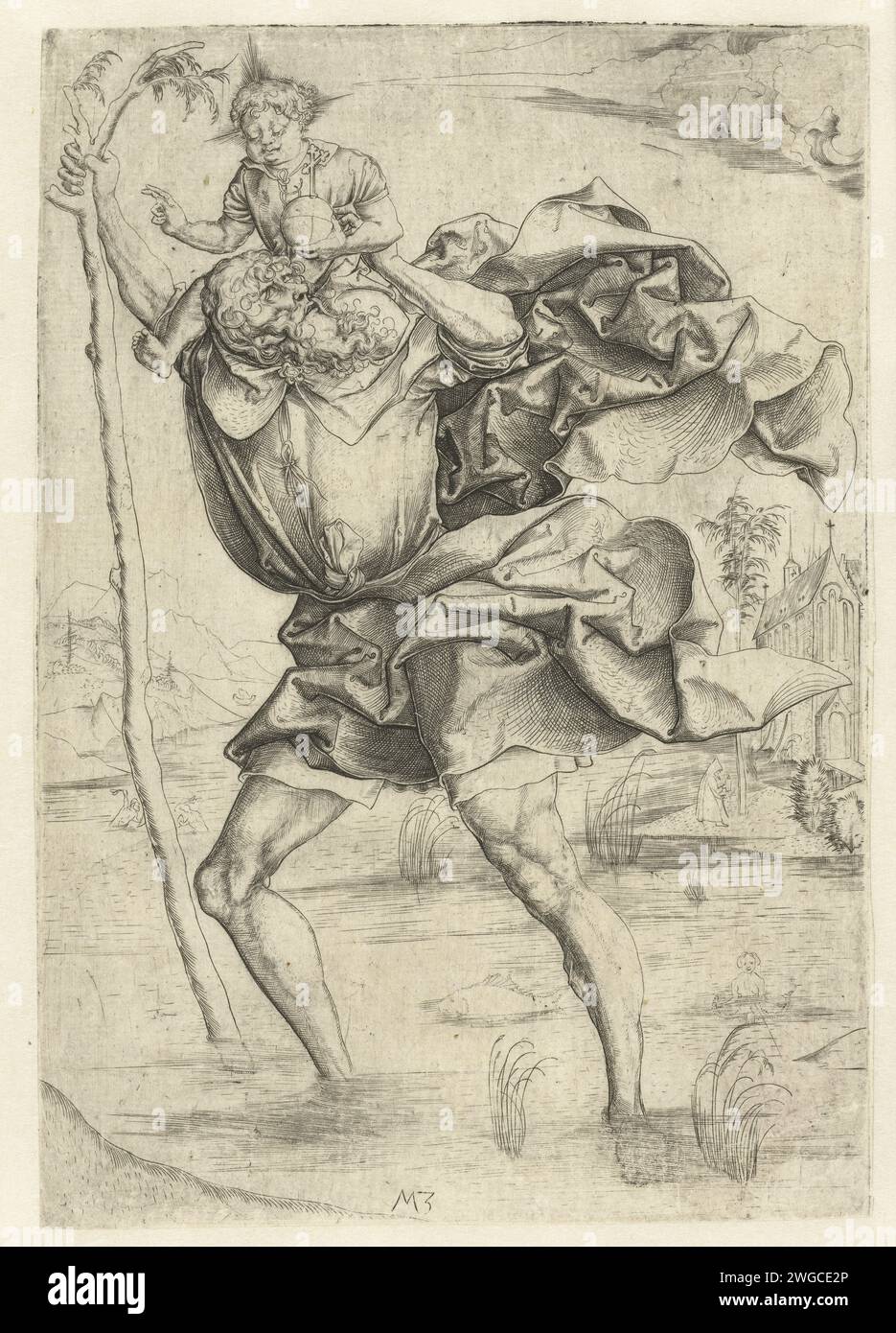 St christopher carries christ hi-res stock photography and images - Alamy