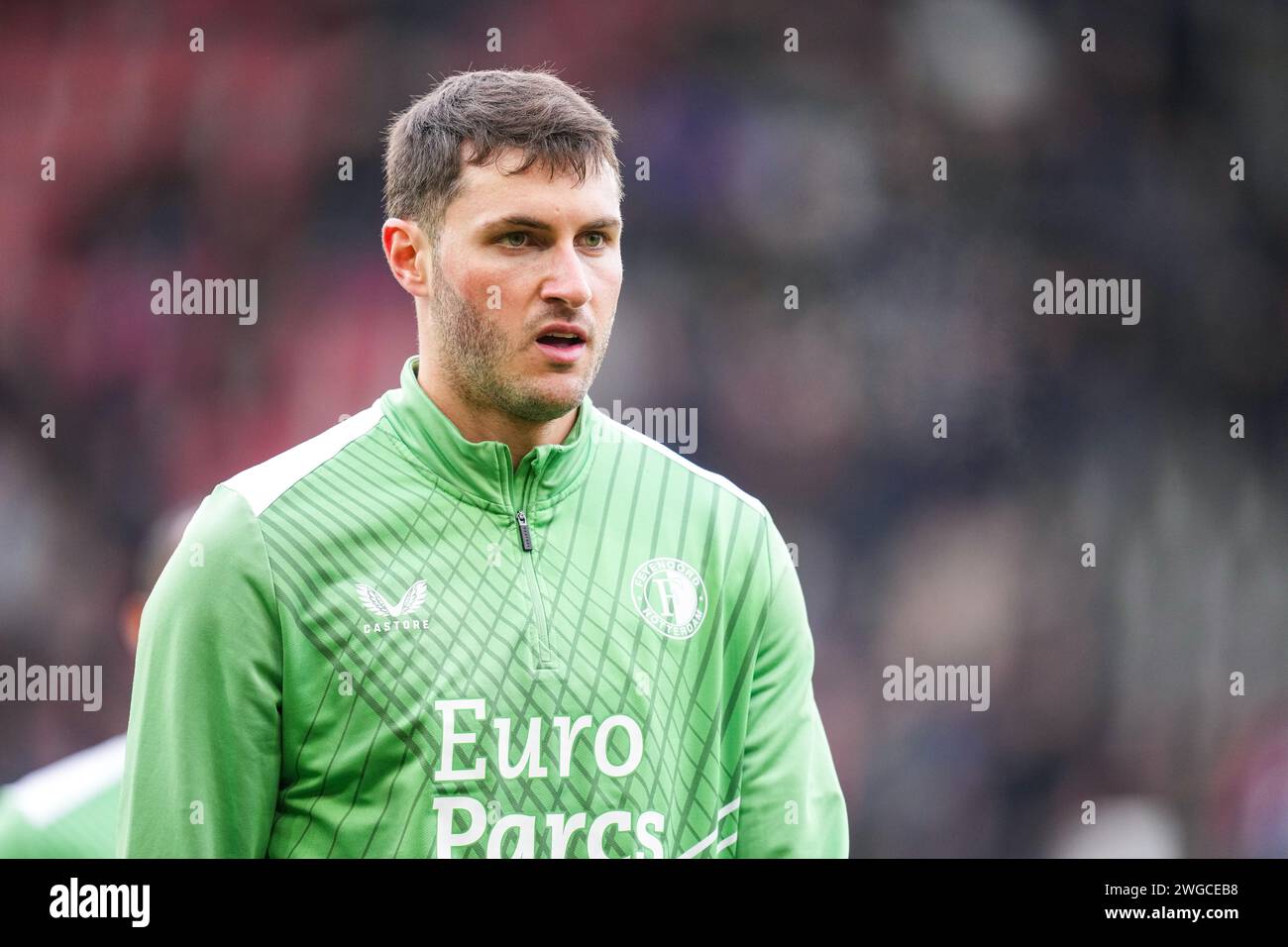 Alkmaar, The Netherlands. 04th Feb, 2024. Alkmaar - Santiago Gimenez of ...