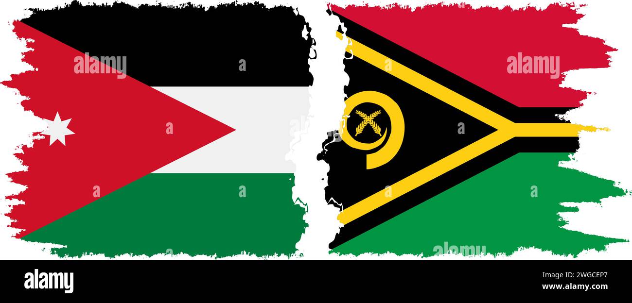 Vanuatu and Jordan grunge flags connection, vector Stock Vector Image ... Vanuatu and Jordan grunge flags connection, vector Stock Vector Image ...