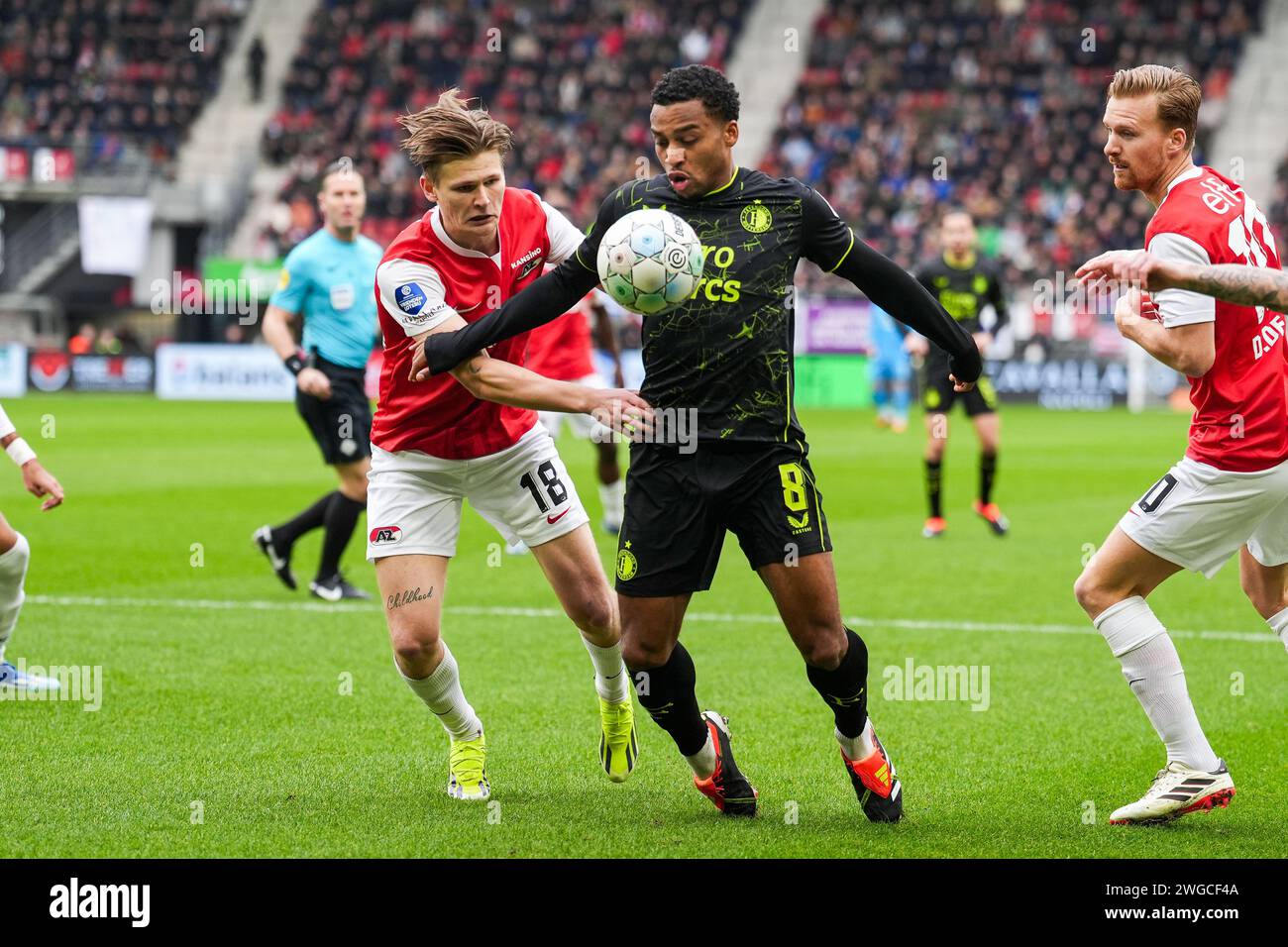 Alkmaar, The Netherlands. 04th Feb, 2024. Alkmaar - David Moller Wolfe ...