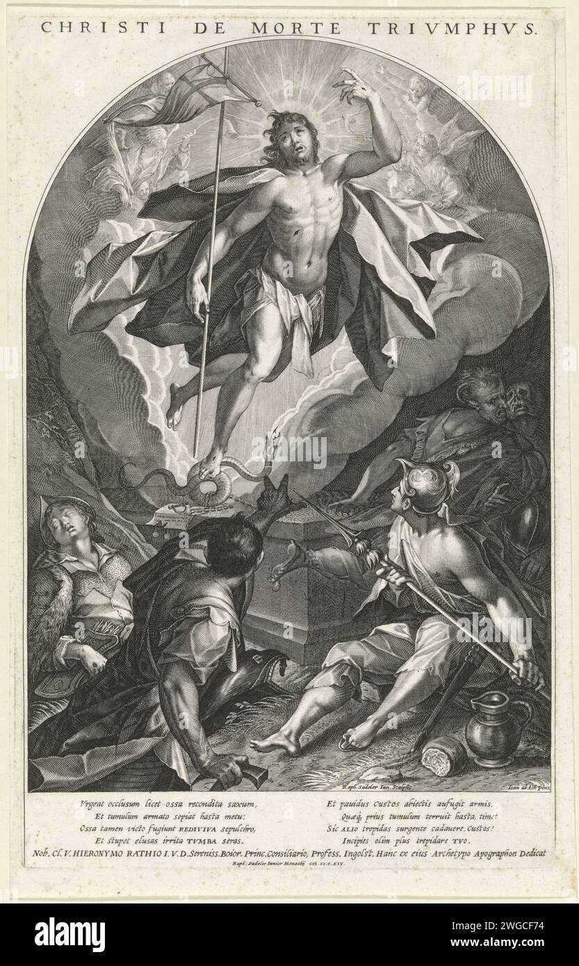 Christ as the victor of death and of evil, Raphaël Sadeler (II), After ...