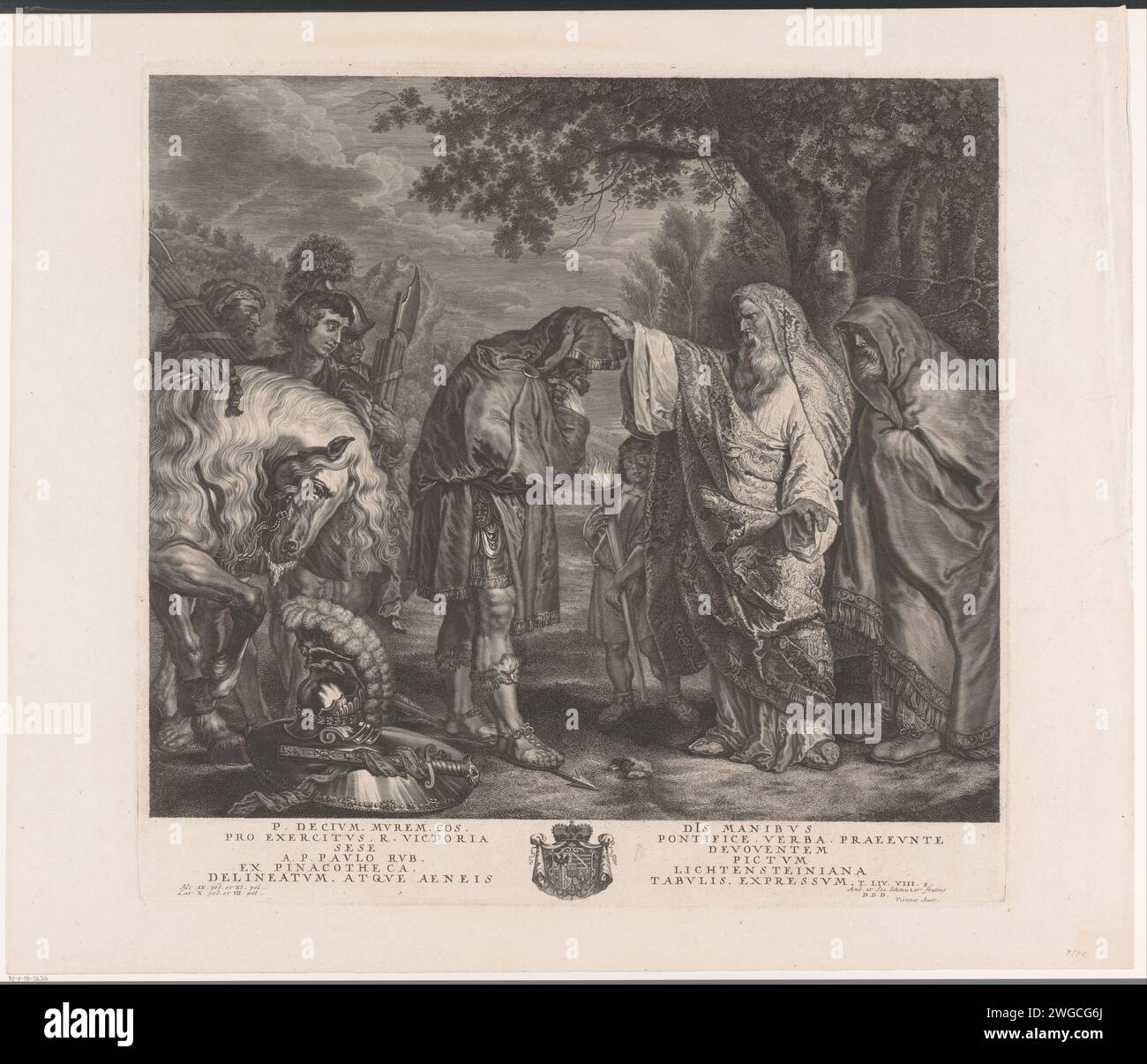 Decius Mus is preparing for his death, Joseph Schmutzer, after Peter ...