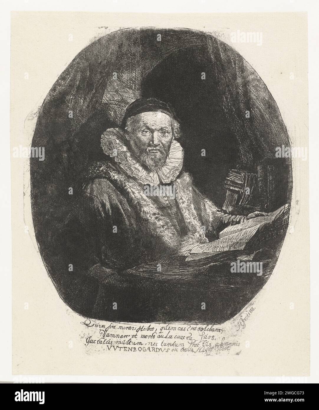 Jan Uytenbogaert, Preacher of the Remonstrants, Rembrandt van Rijn ...