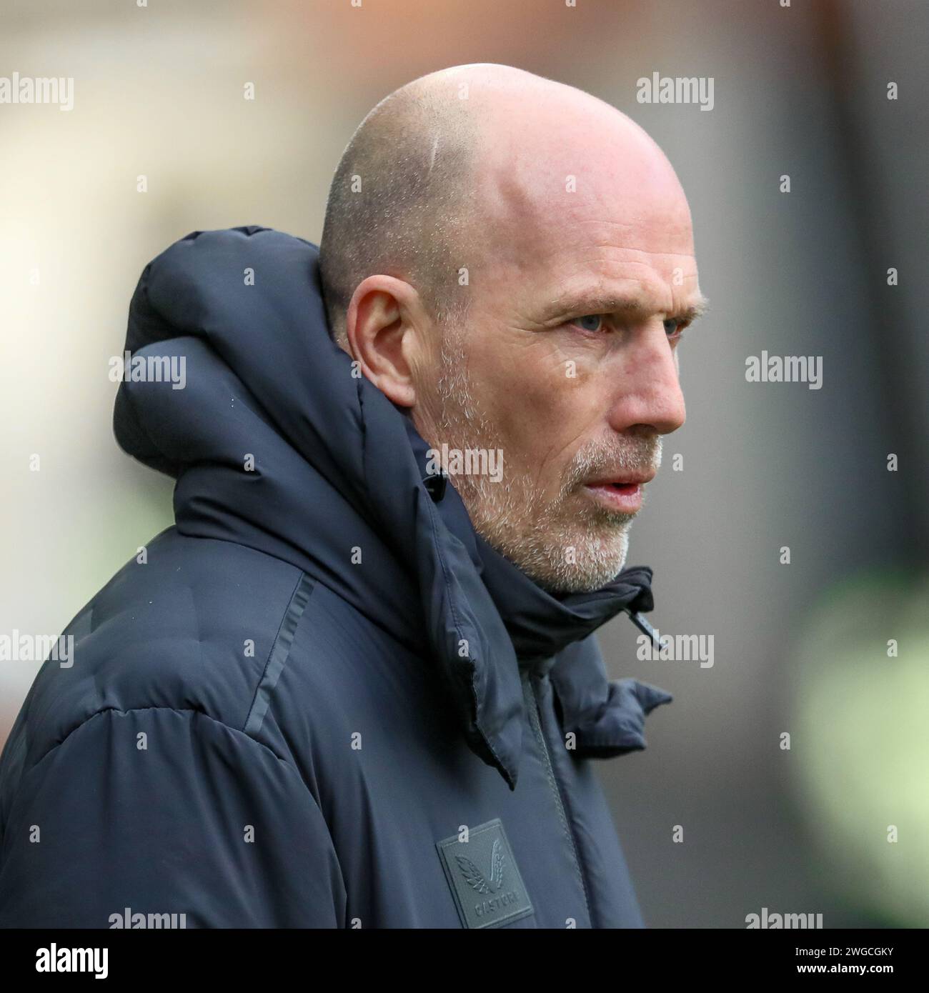 PHILIPPE CLEMENT, manager coach for Rangers FC. Image taken at Ibrox ...