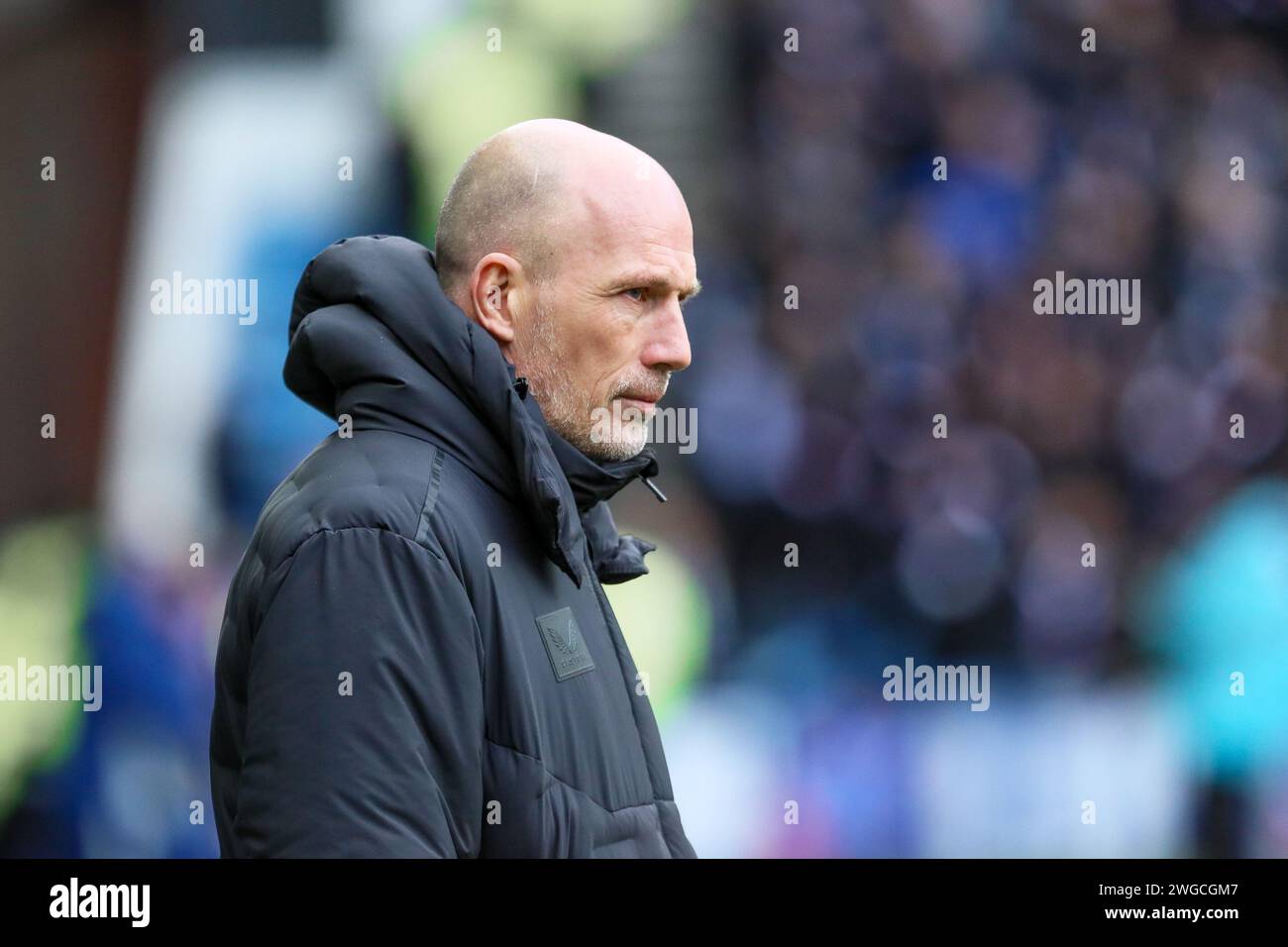 PHILIPPE CLEMENT, manager coach for Rangers FC. Image taken at Ibrox ...