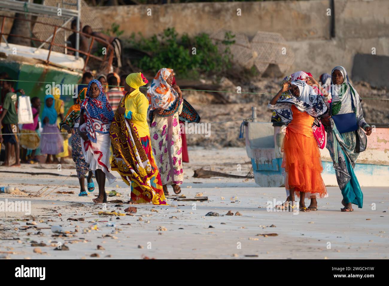 Swahili Women in Zanzibar Tanzania Stock Photo - Alamy