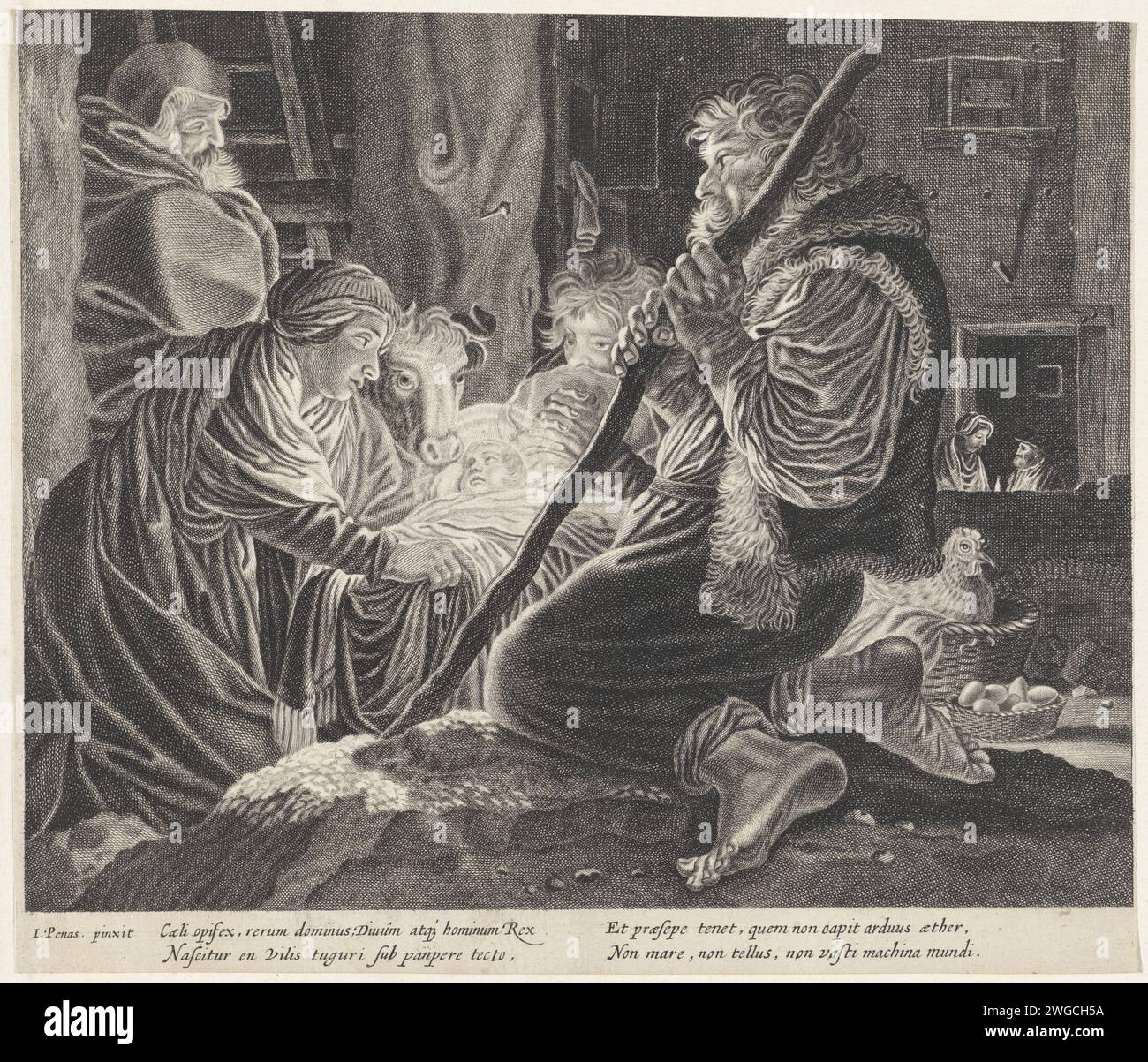 Aanbidding der Herders, Anonymous, After Jan Symonsz Pynas, After Jacob ...