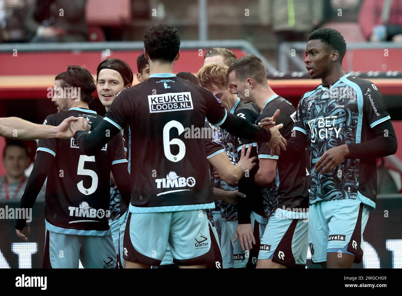 UTRECHT - Zach Booth of FC Volendam celebrates the 0-1 during the Dutch ...