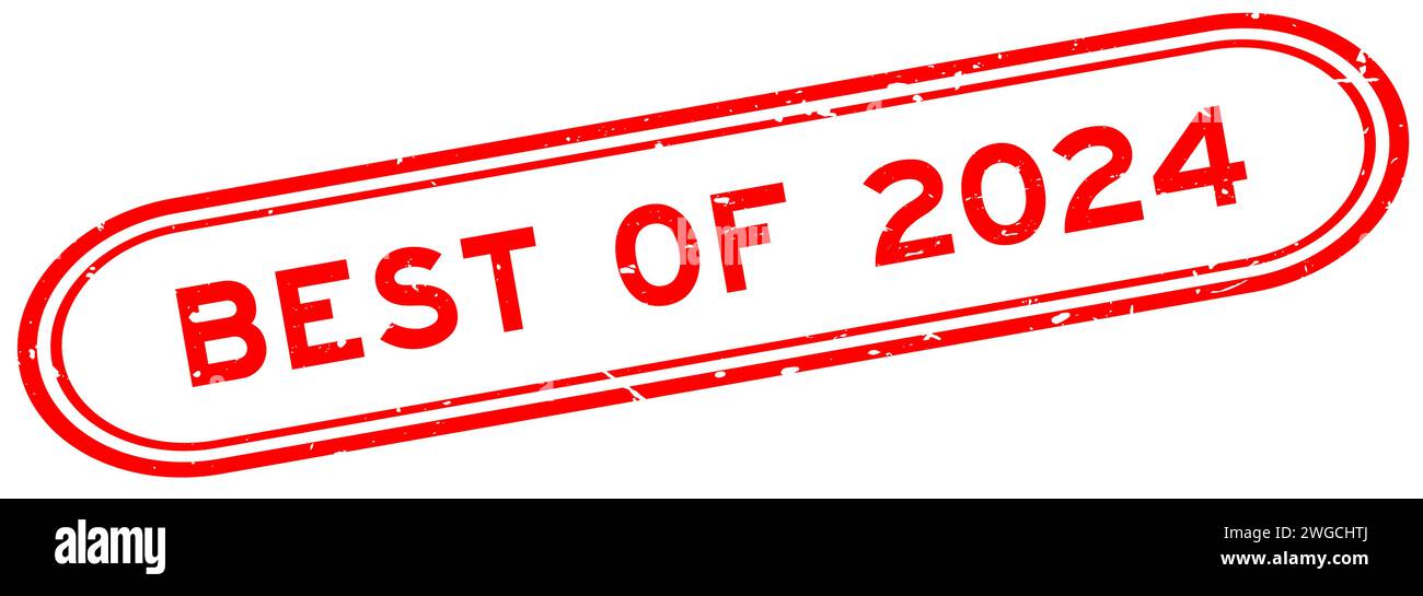 Grunge red best of 2024 word rubber seal stamp on white background Stock Vector Image & Art - Alamy