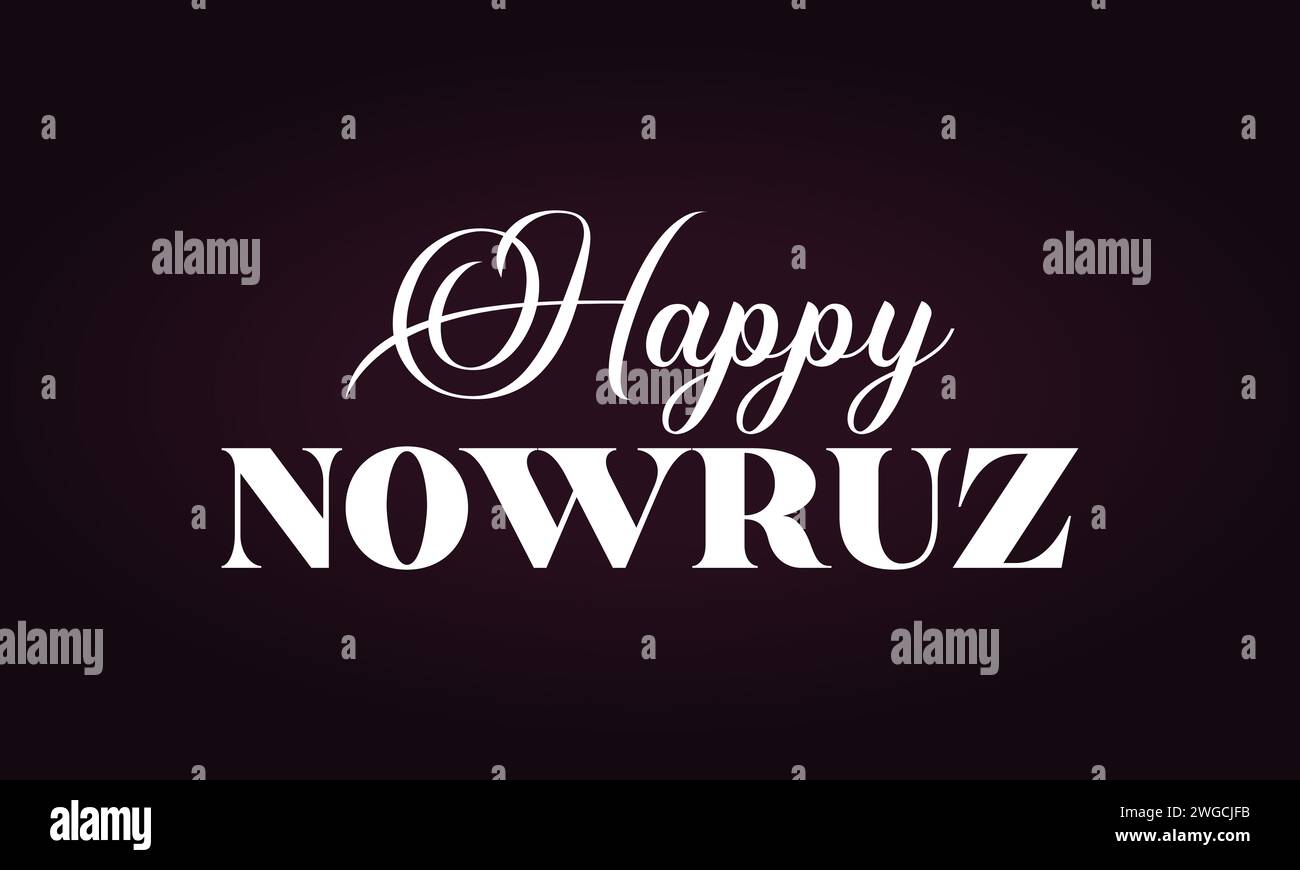 Happy Nowruz amazing text illustration design Stock Vector Image & Art ...