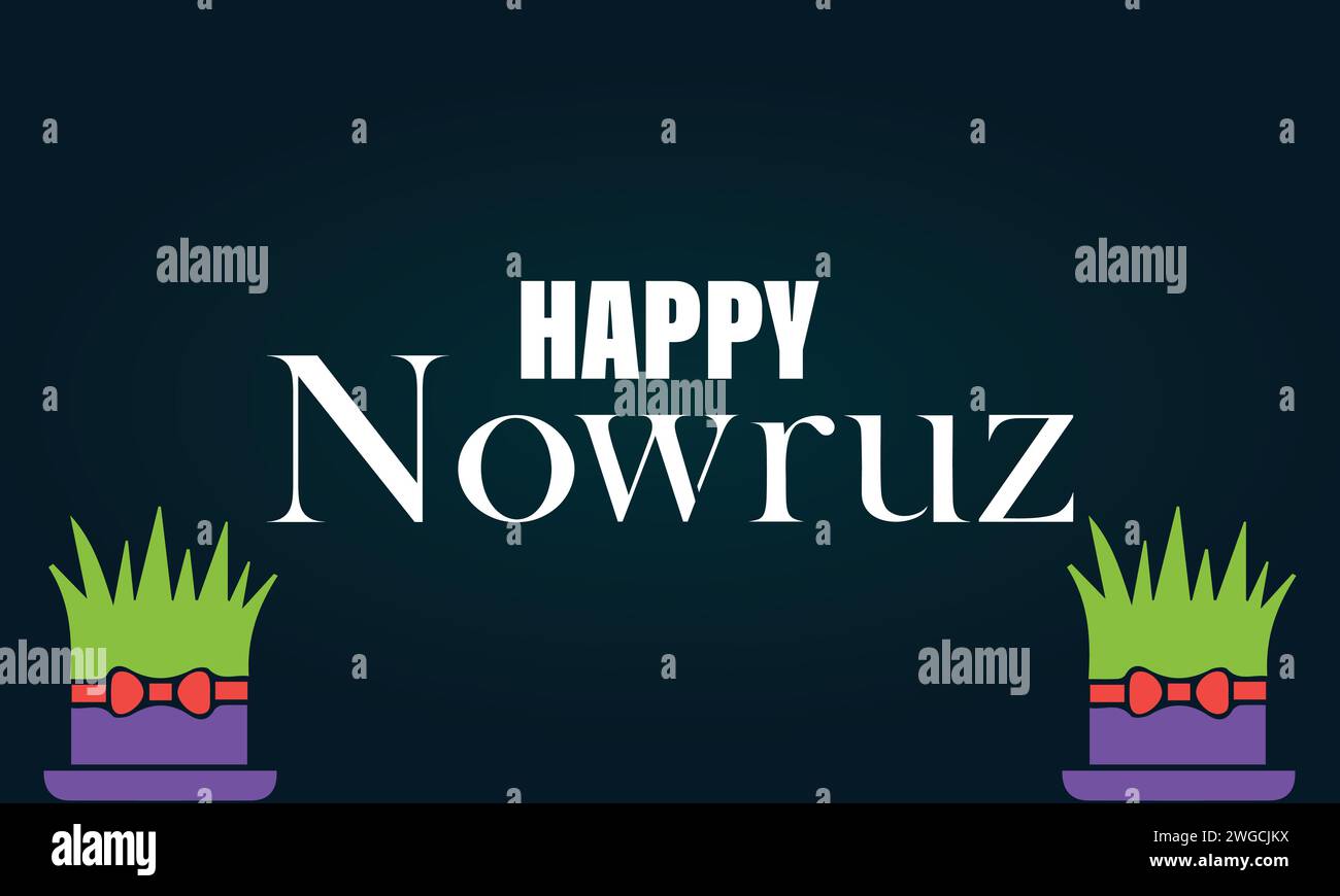 Happy Nowruz amazing text illustration design Stock Vector Image & Art ...