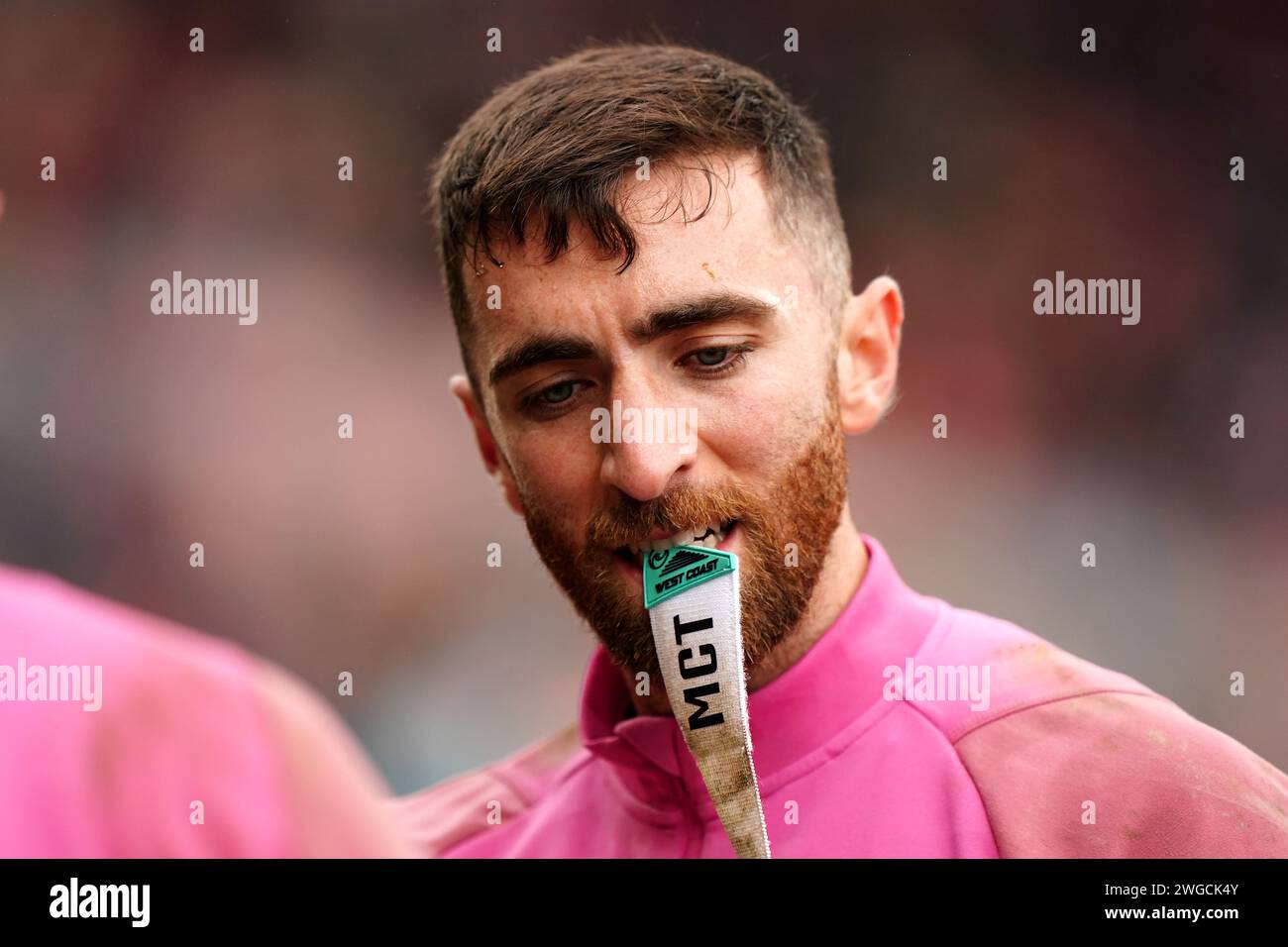 Nottingham Forest goalkeeper Matt Turner warming up prior to kick-off ...