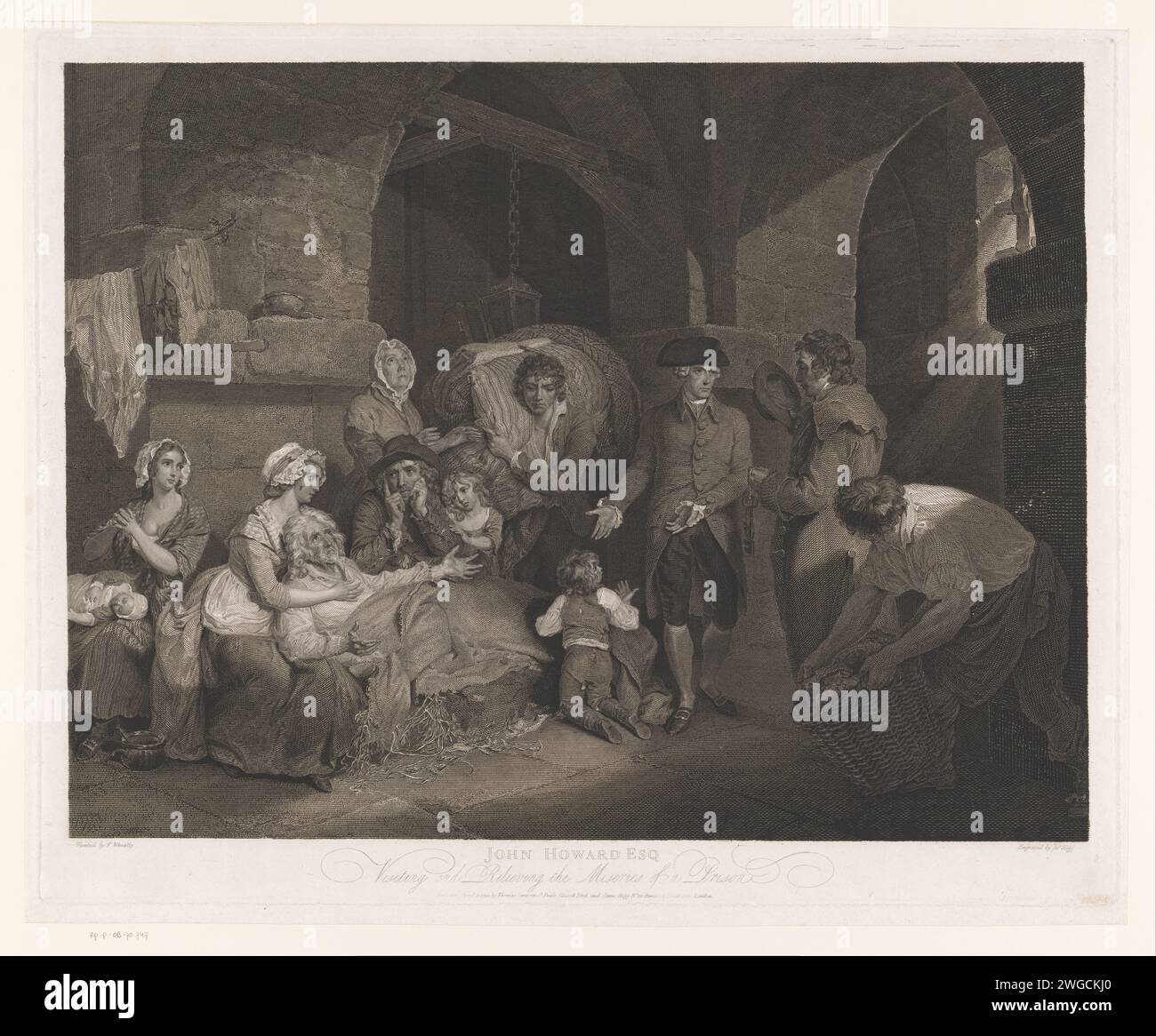 John Howard visits a family in prison, James Hogg, after Francis ...