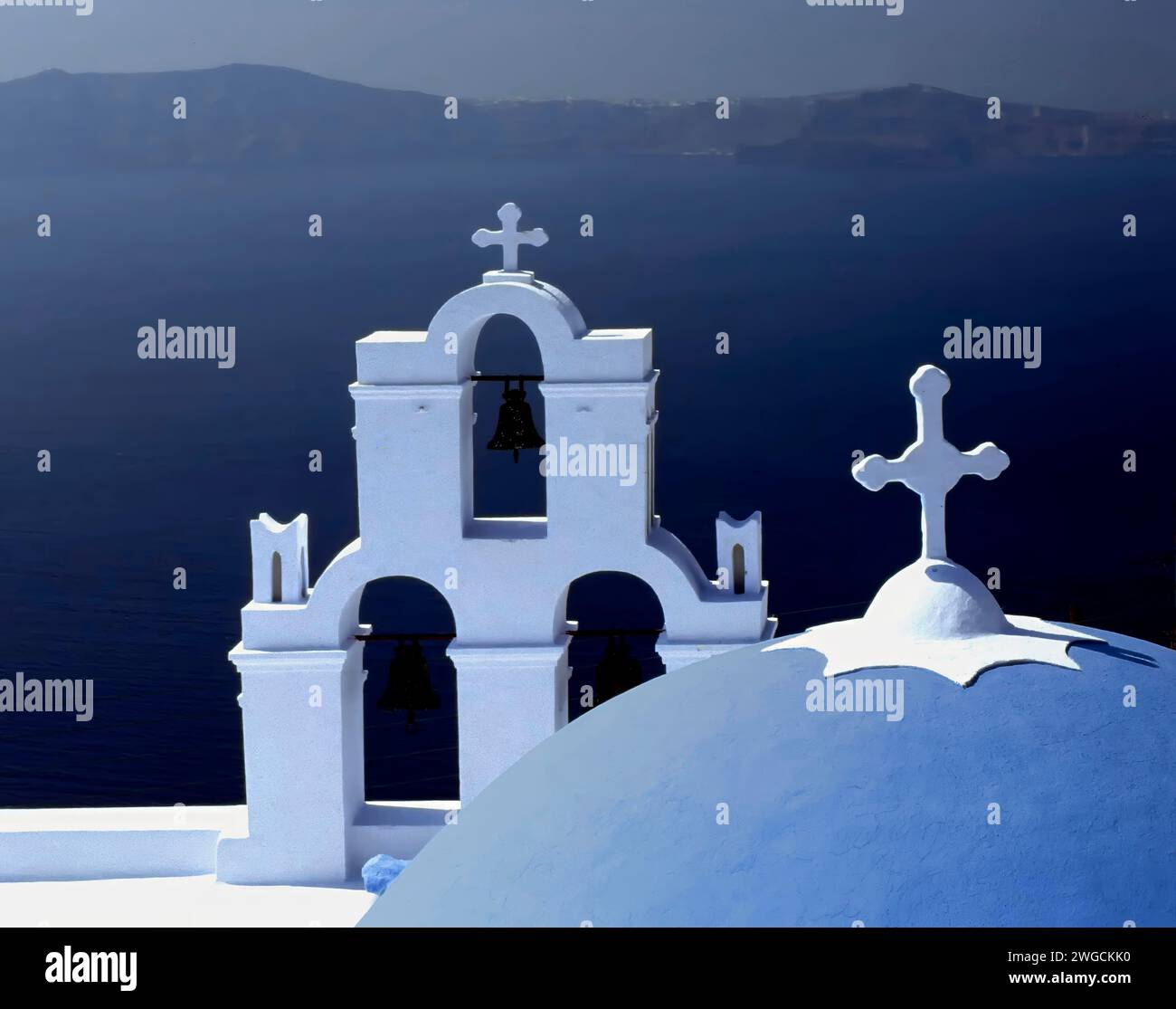 The Catholic Church of the Dormition, the Three Bells of Fira ...