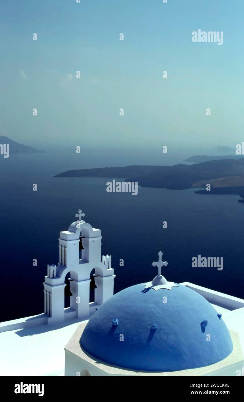 The Catholic Church of the Dormition, the Three Bells of Fira ...