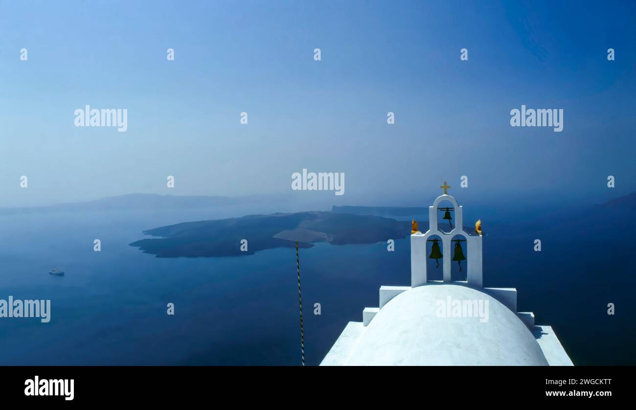 The Catholic Church of the Dormition, the Three Bells of Fira ...