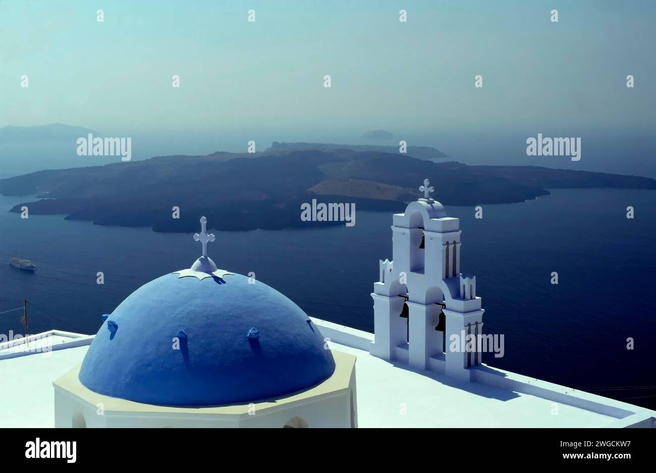The Catholic Church of the Dormition, the Three Bells of Fira ...