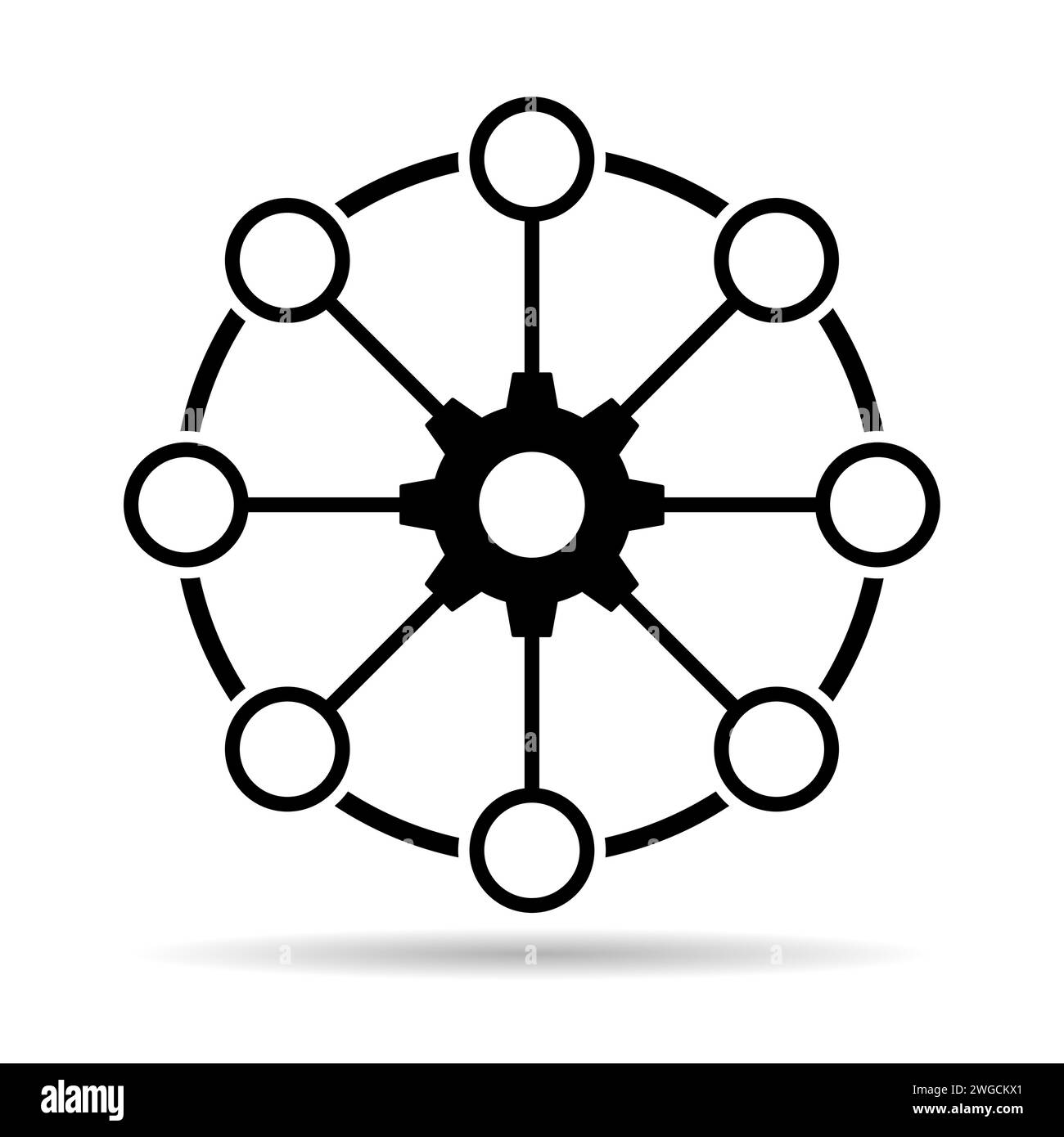 Omni channel vector vectors Black and White Stock Photos & Images - Alamy