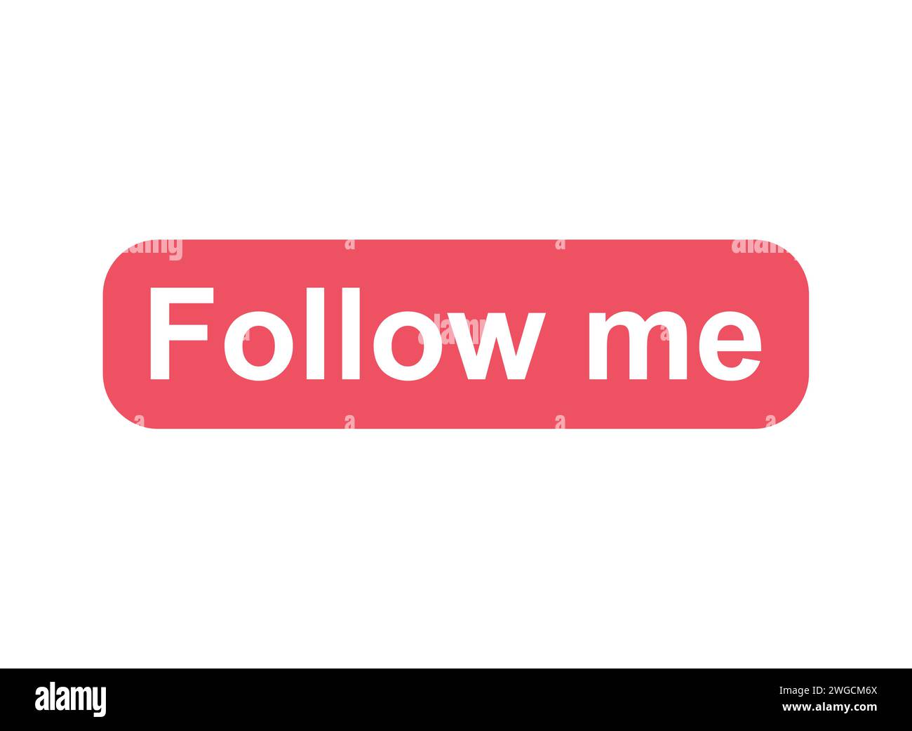 Follow me graphic concept symbol, speech button web label, vector ...
