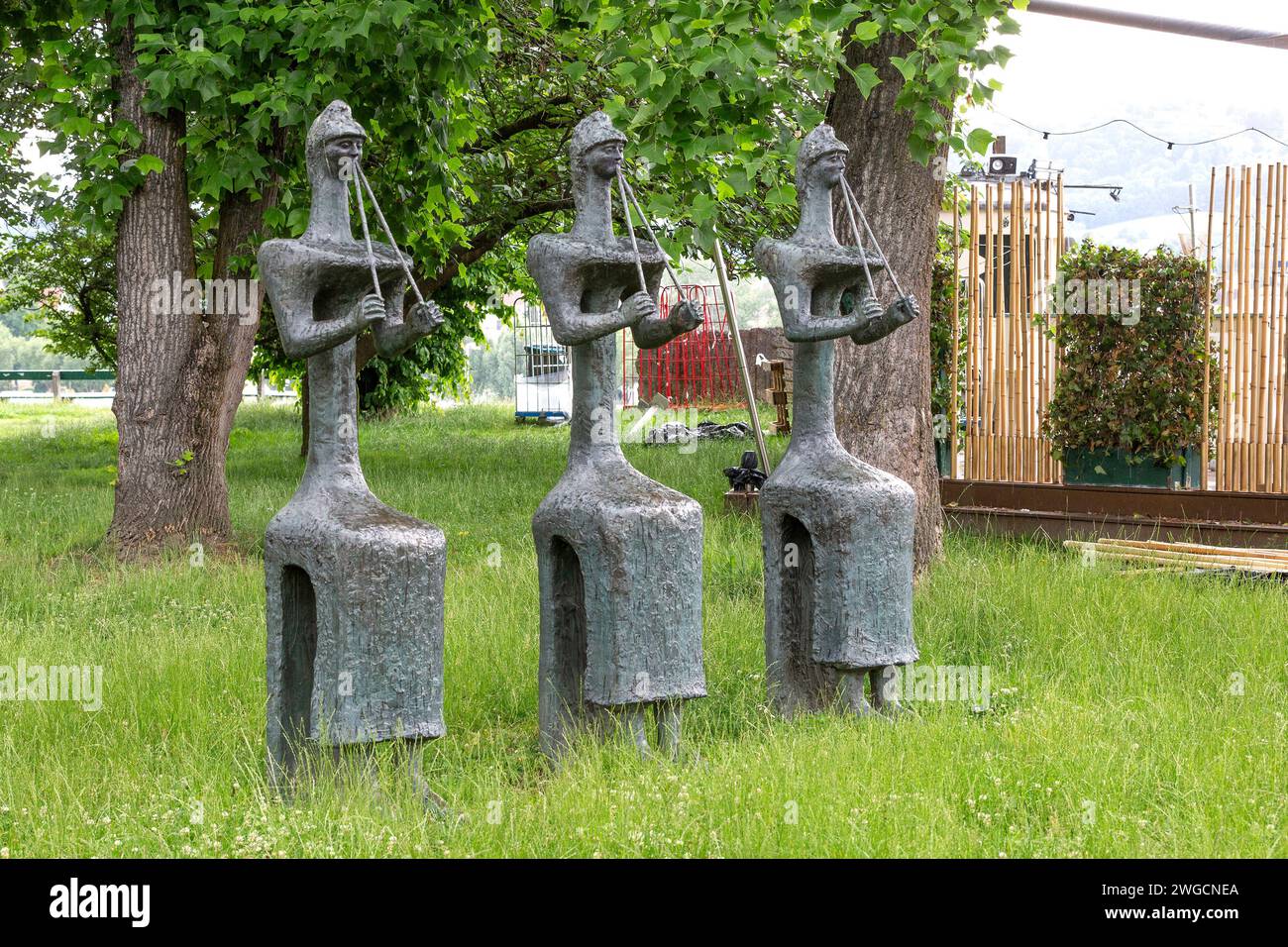 Three Flute Players By Walter Ritter, Linz, Upper Austria, Austria ...