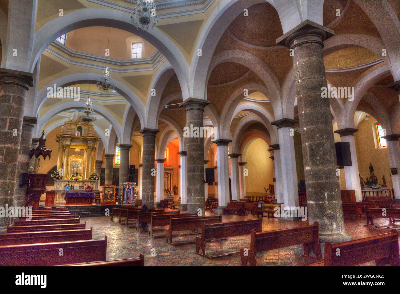 Interior of Capilla Real, Convent of San Gabriel Arcangel, 1520 ...
