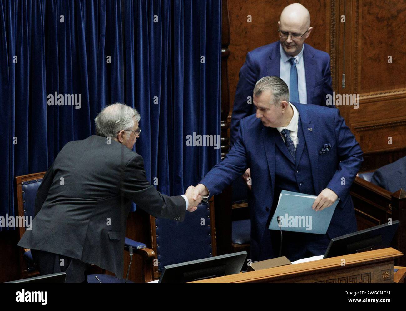 Acting speaker of the Northern Ireland Assembly UUP MLA Alan Chambers ...