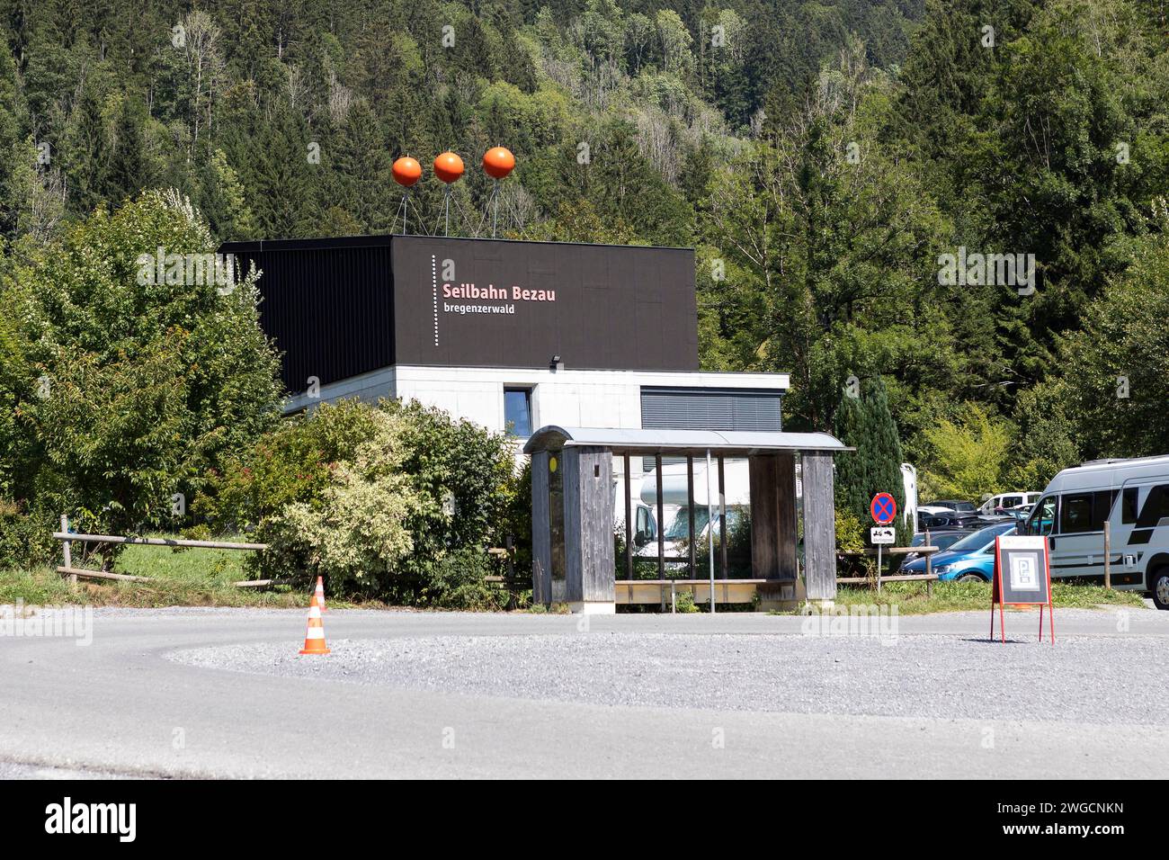 Cable Car, Valley Station In Bezau Im Bregenzerwald, Vorarlberg ...