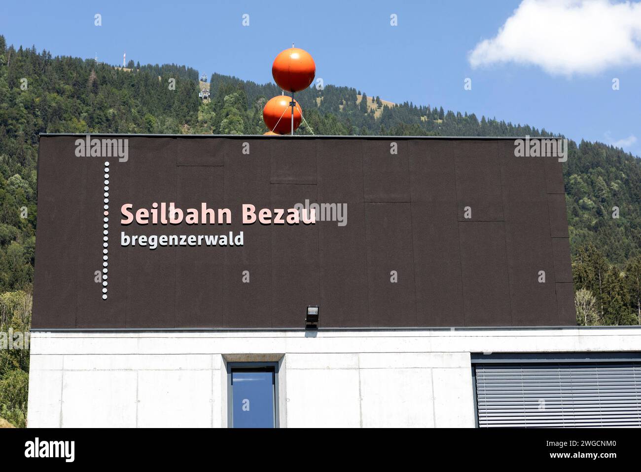 Cable Car, Valley Station In Bezau Im Bregenzerwald, Vorarlberg Stock ...