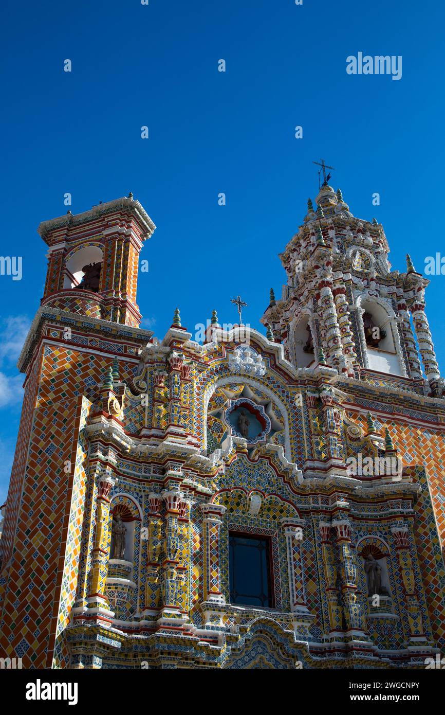 Facade, Baroque Decoration with Talavera Azulejos, Church of San ...