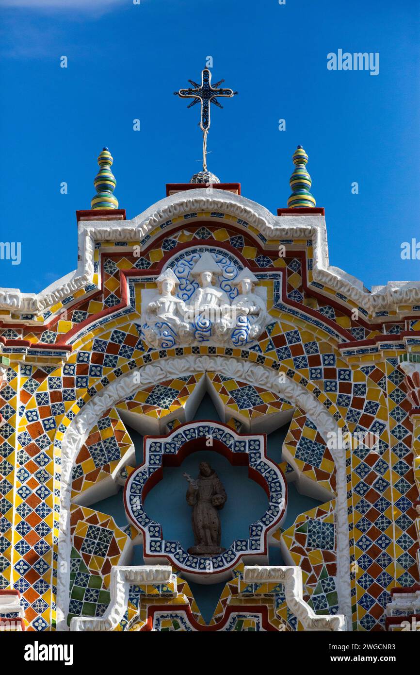 Facade, Baroque Decoration with Talavera Azulejos, Church of San ...